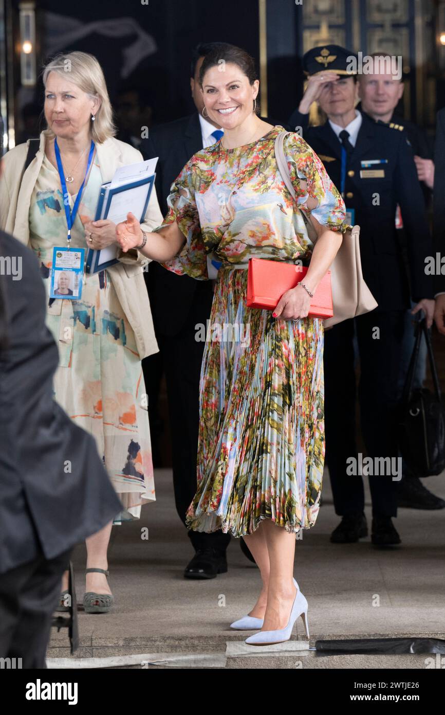 Dhaka, Bangladesh. 18th Mar, 2024. Crown Princess Victoria visits the ...
