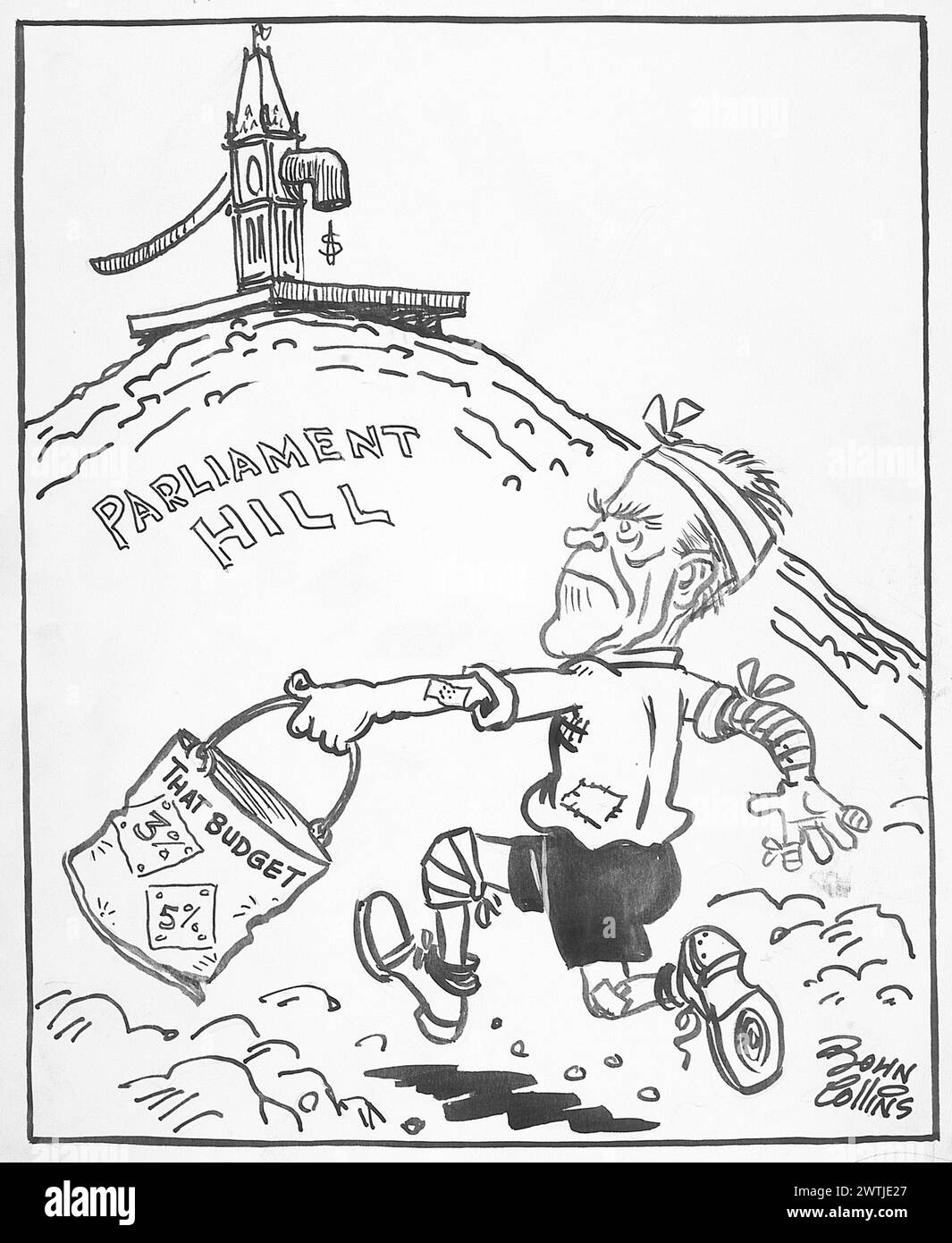 Cartoon - The Son of Jack and Jill. John Collins (1917-2007 Stock Photo ...