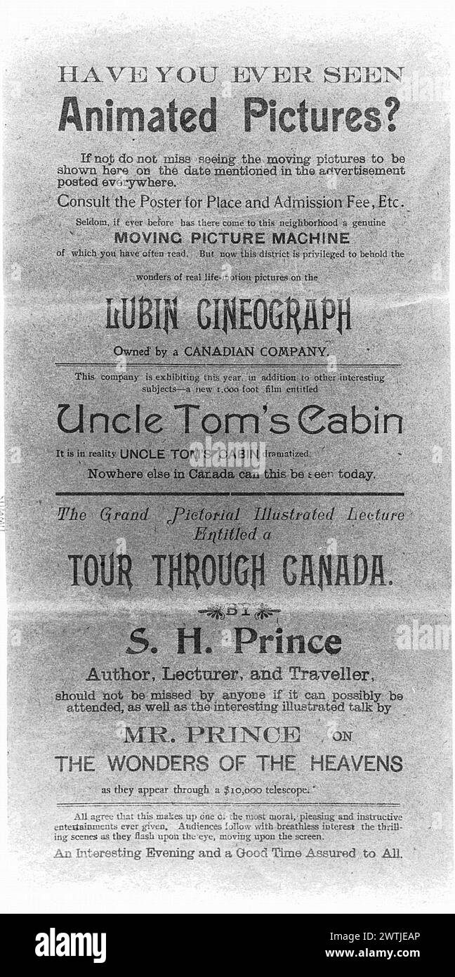 Poster - Have you ever seen animated pictures ?, poster, about 1890 ...