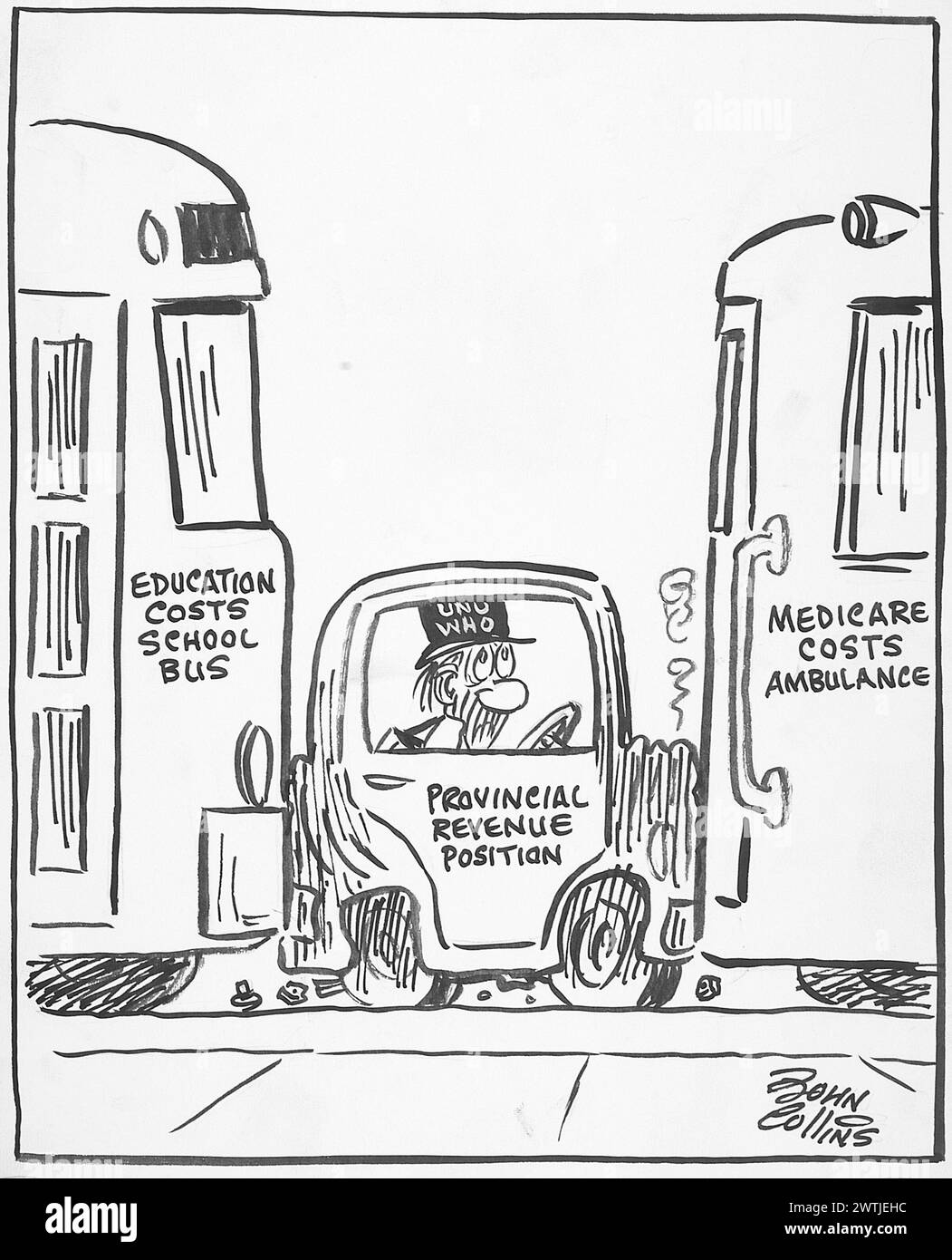 Cartoon - Try Getting Out of that One. John Collins (1917-2007 Stock ...