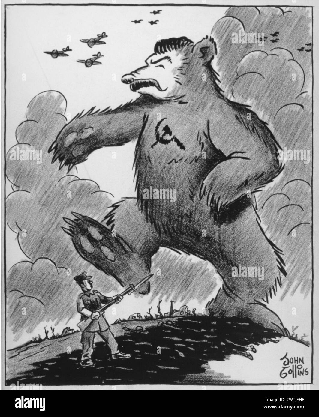 Goose step cartoon hi-res stock photography and images - Alamy