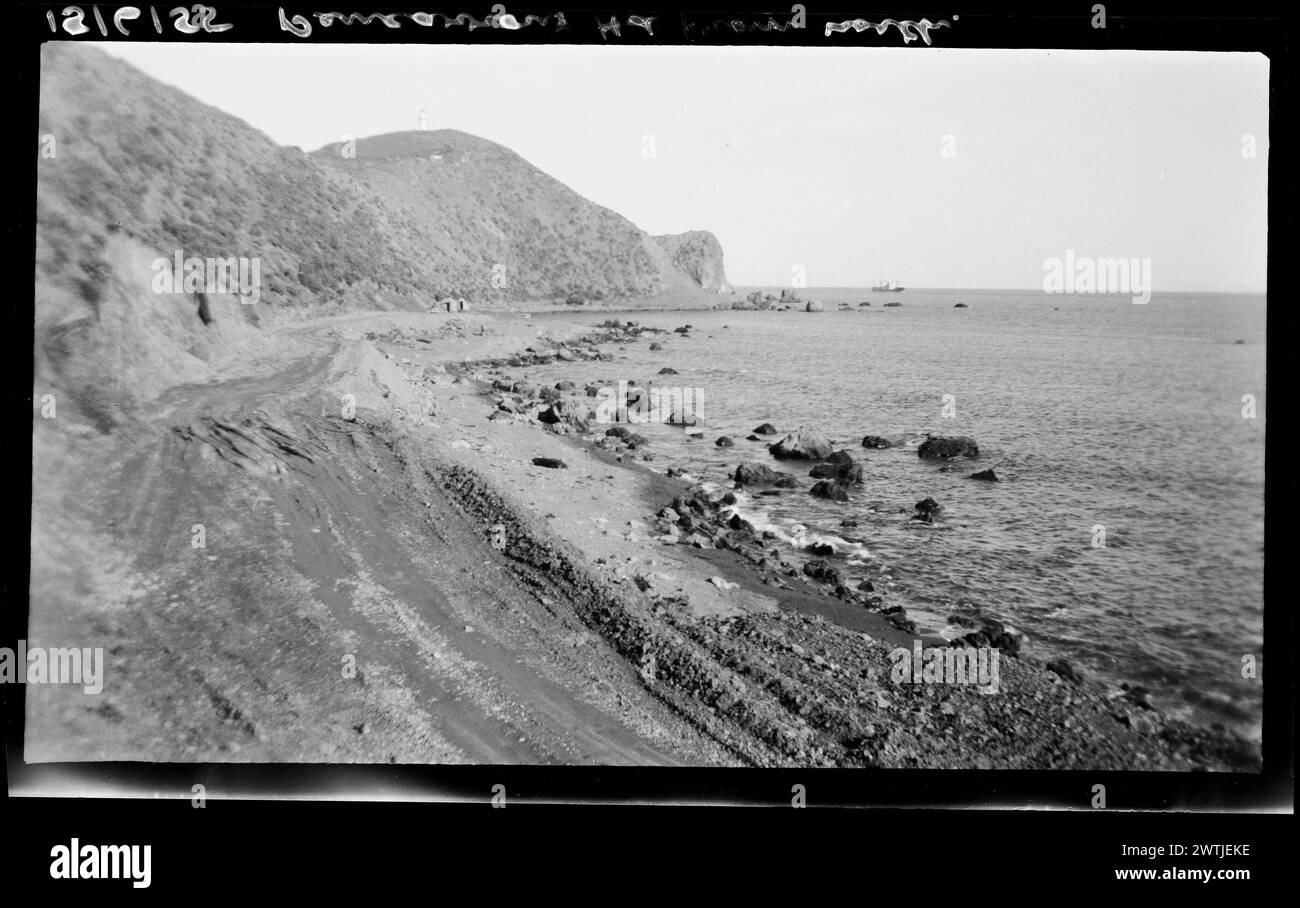 Pencarrow Head from north gelatin silver negatives, black-and-white ...