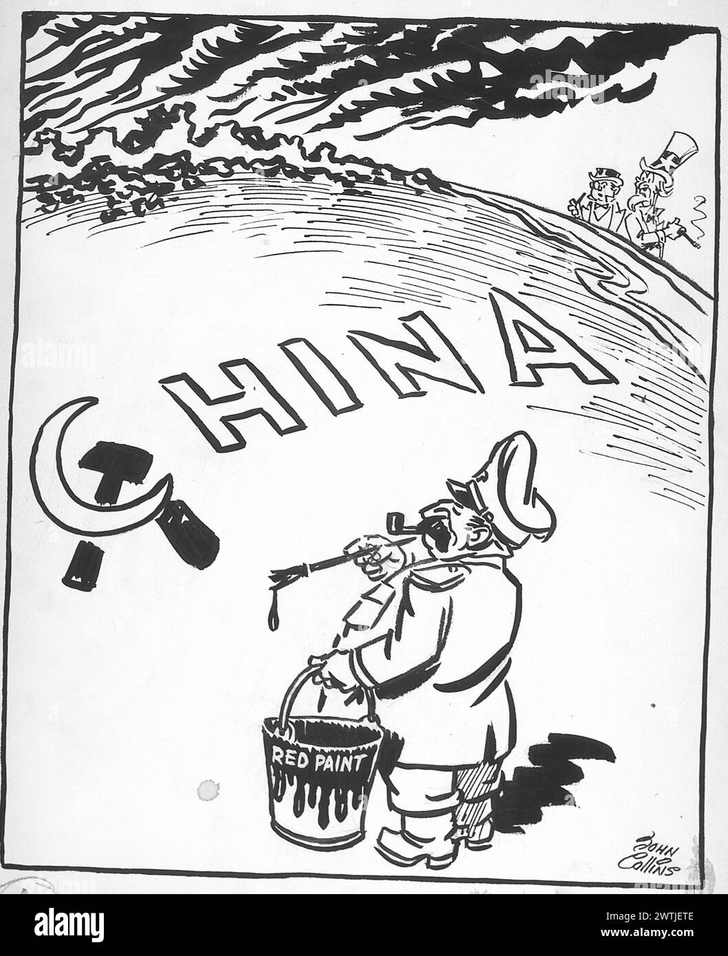 Cartoon - Another Dark Continent. John Collins (1917-2007 Stock Photo ...