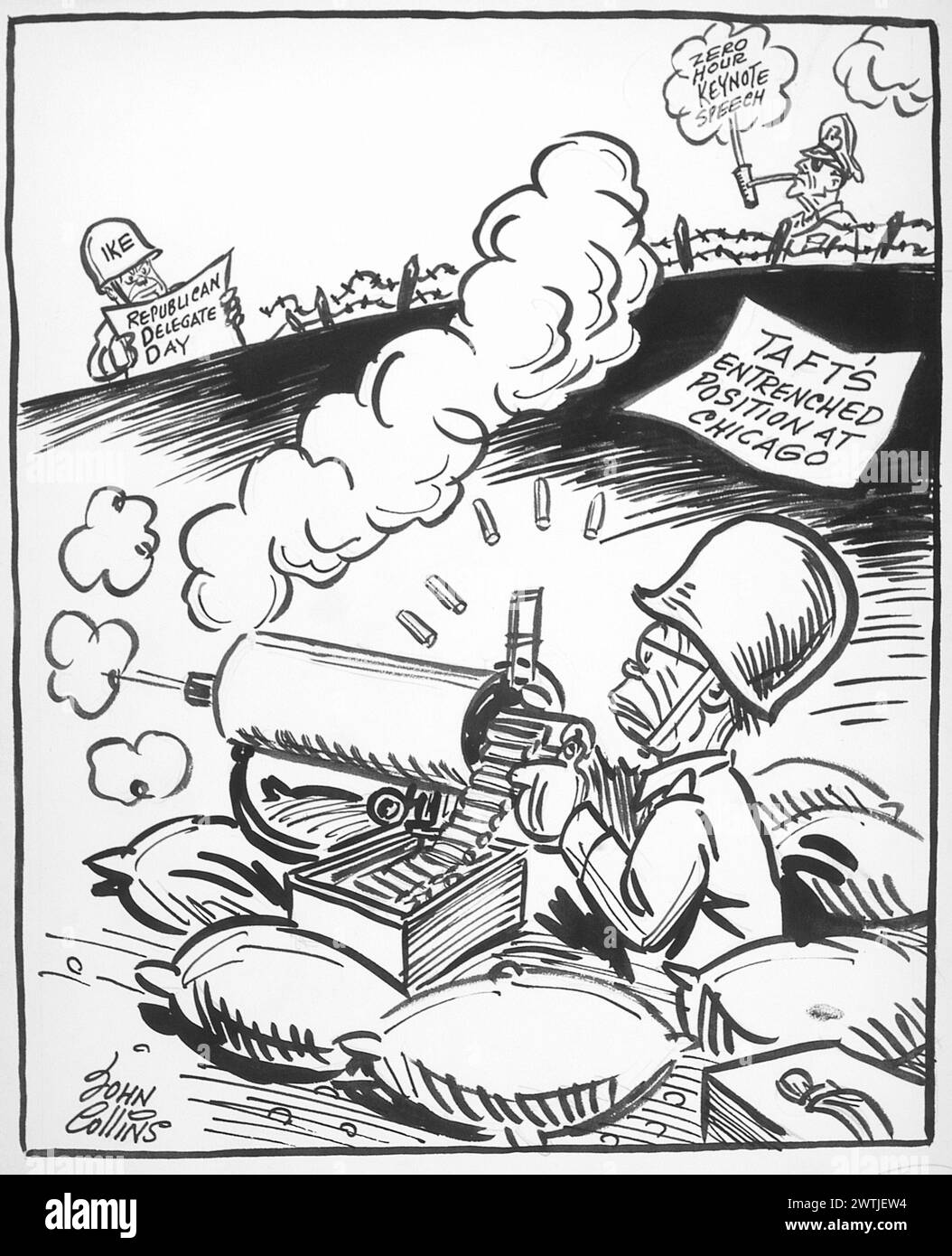 Cartoon - Another D-Day. John Collins (1917-2007 Stock Photo - Alamy