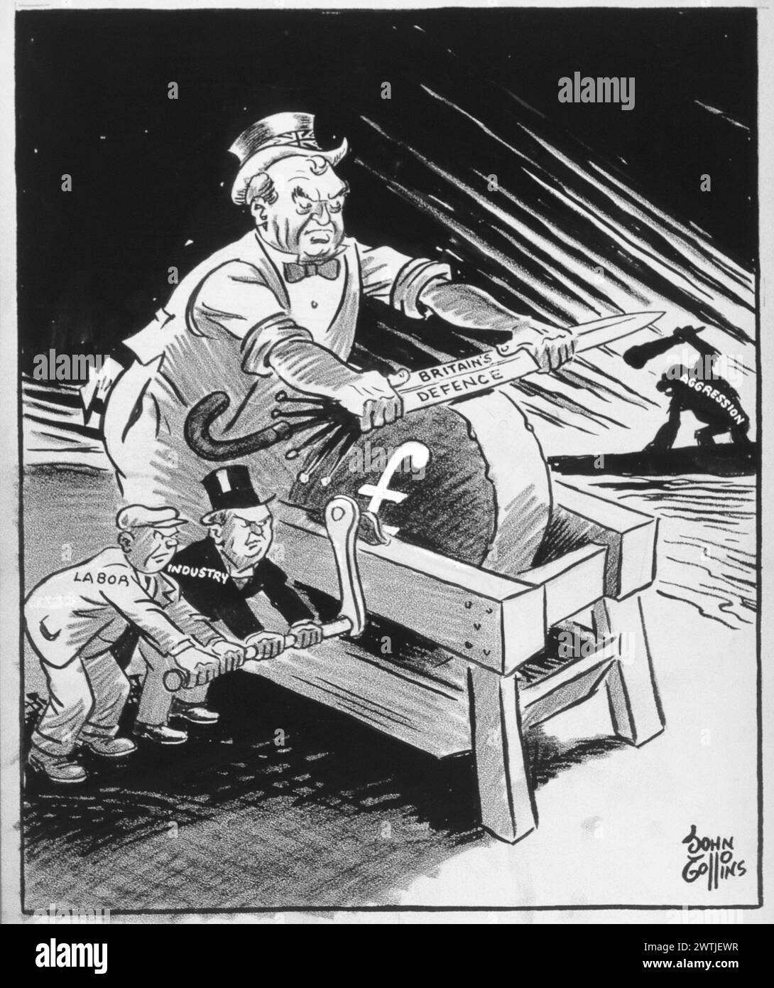Job cartoons Black and White Stock Photos & Images - Alamy
