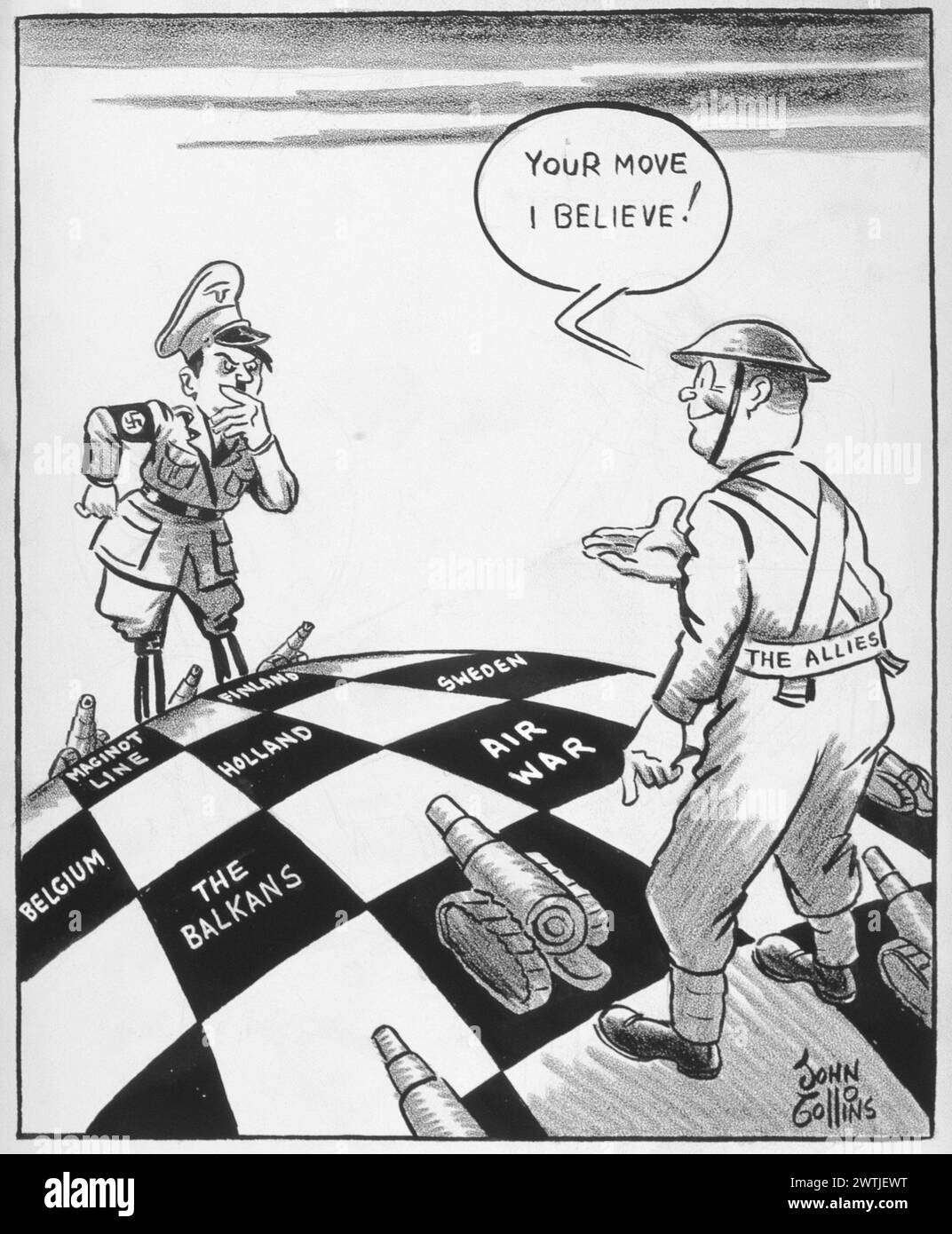 Waiting for game Black and White Stock Photos & Images - Alamy