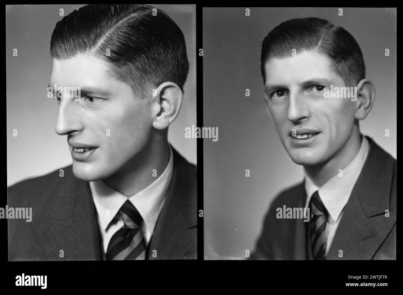 Man; inscribed 'Mr Bond' gelatin silver negatives, black-and-white ...