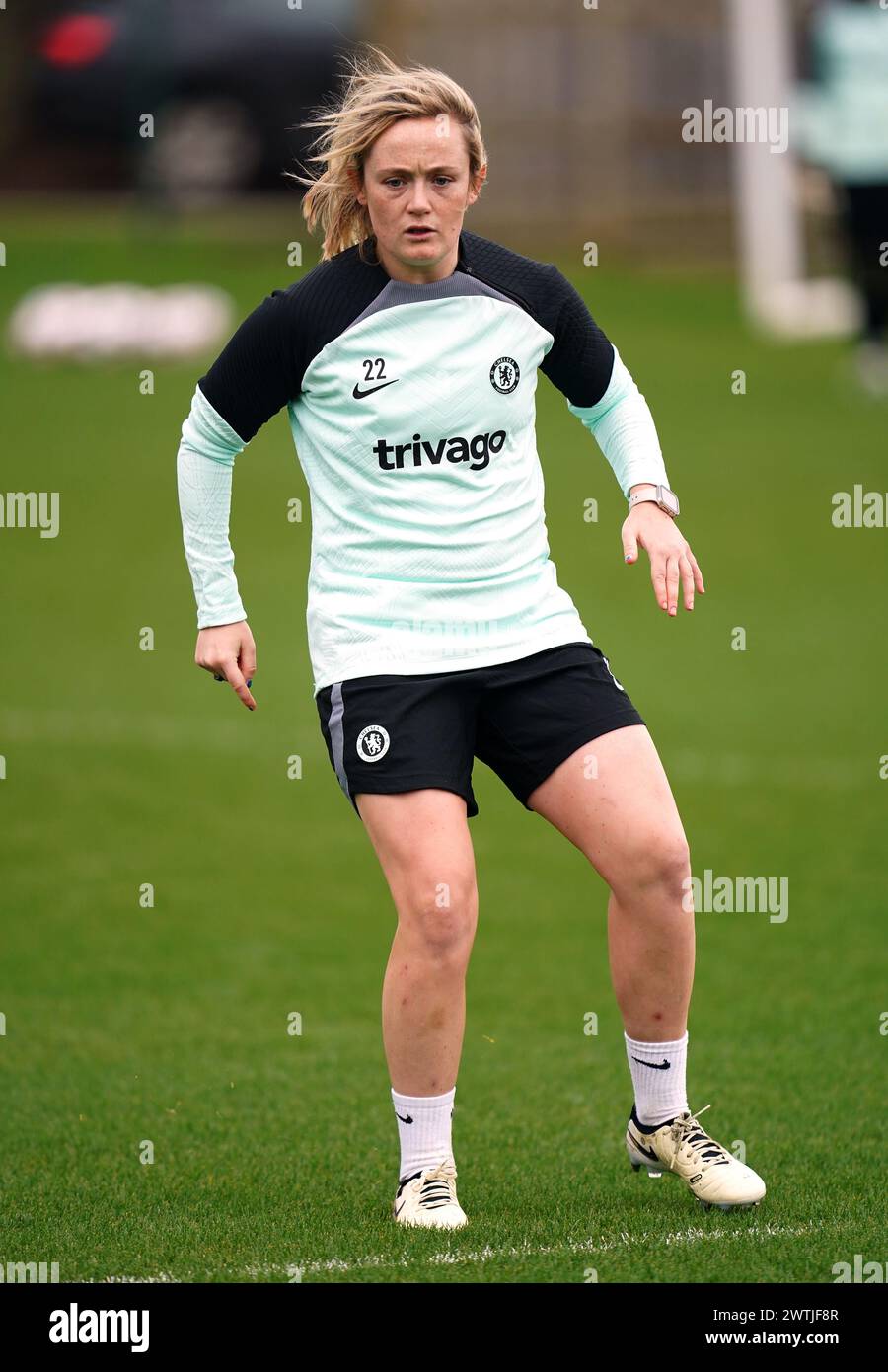 Chelsea's erin cuthbert during a training session at cobham training ...