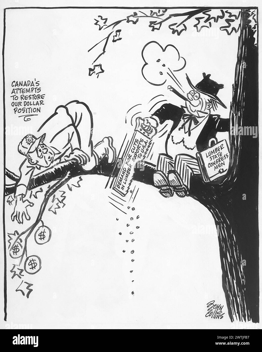 Tree political cartoon 20th century hi-res stock photography and images ...
