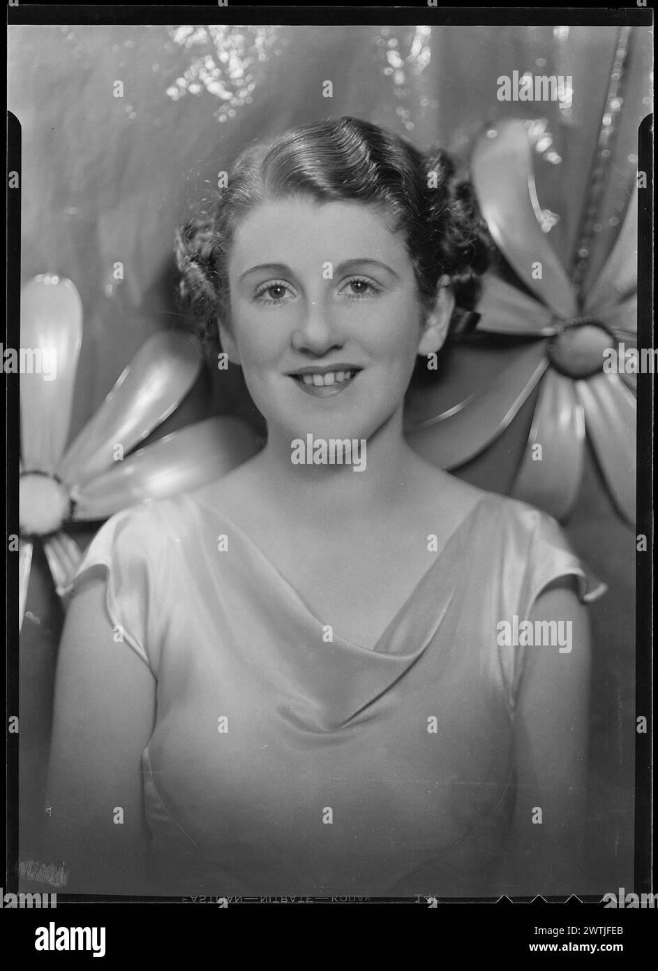 Miss D Sutherland black-and-white negatives, studio portraits, gelatin ...