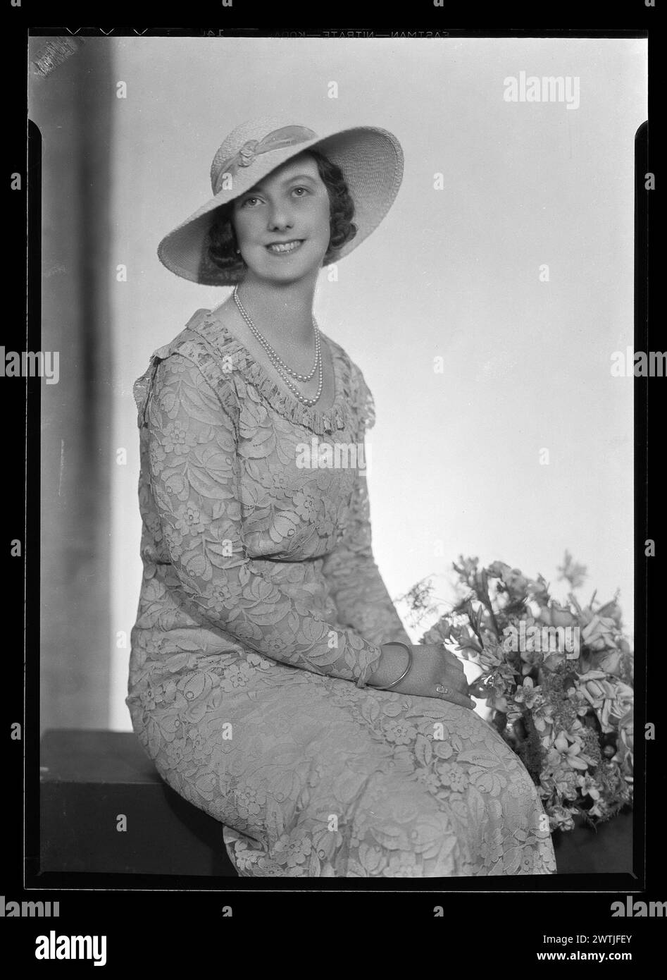 Woman; inscribed 'Miss Sullivan' Nitrate negatives, gelatin silver ...