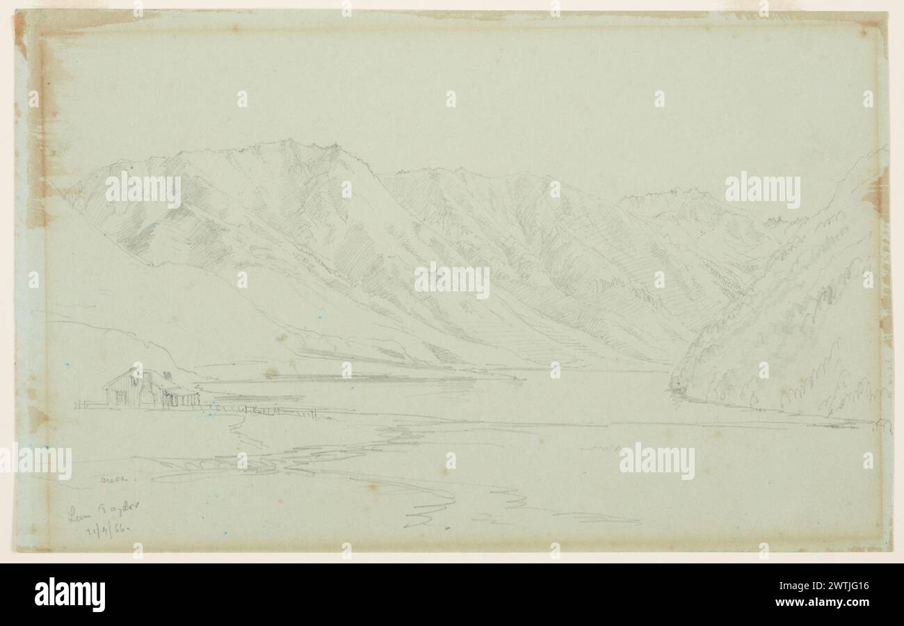 Lake Taylor. drawings, works on paper Stock Photo - Alamy