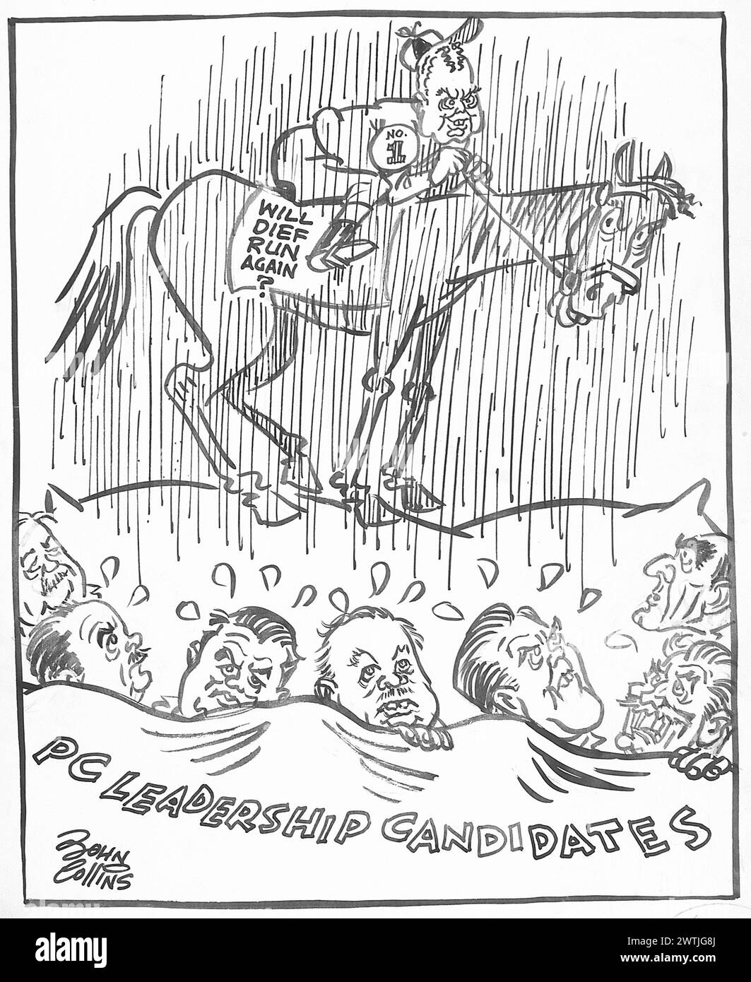 Cartoon - Midsummer Night's Nightmare. John Collins (1917-2007 Stock ...