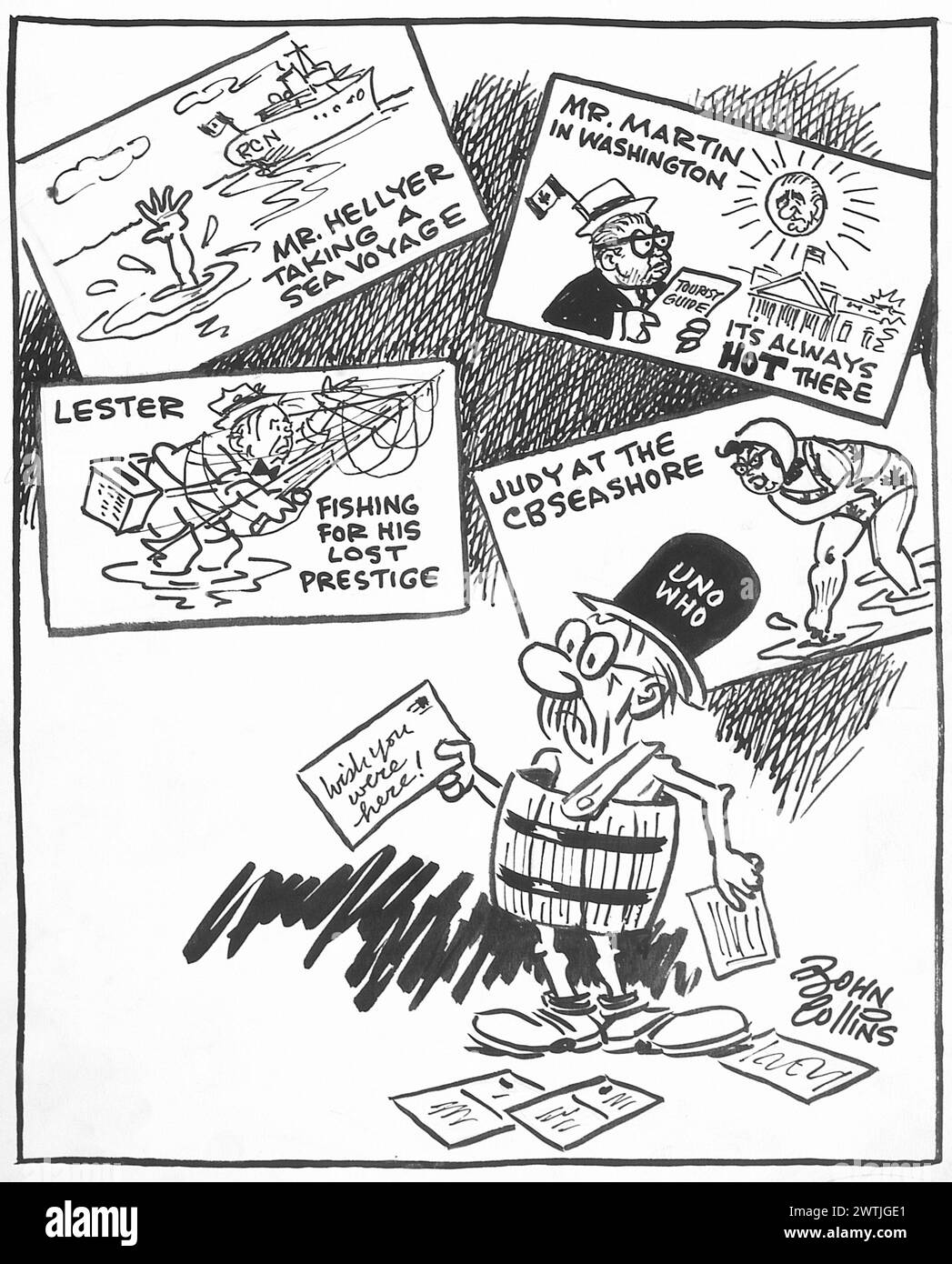 Festive cartoon artwork Black and White Stock Photos & Images - Alamy