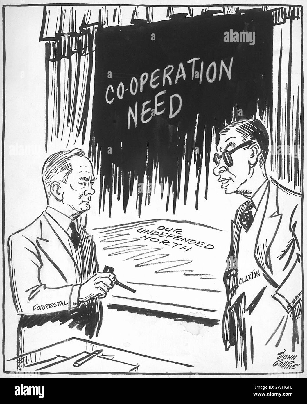 Cartoon - Northern Lights. John Collins (1917-2007 Stock Photo - Alamy