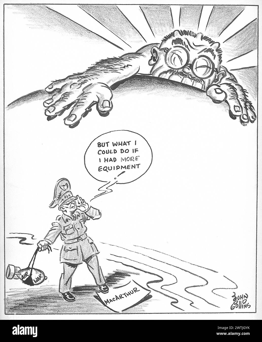 Cartoon - David and Goliath Down Under. John Collins (1917-2007 Stock ...