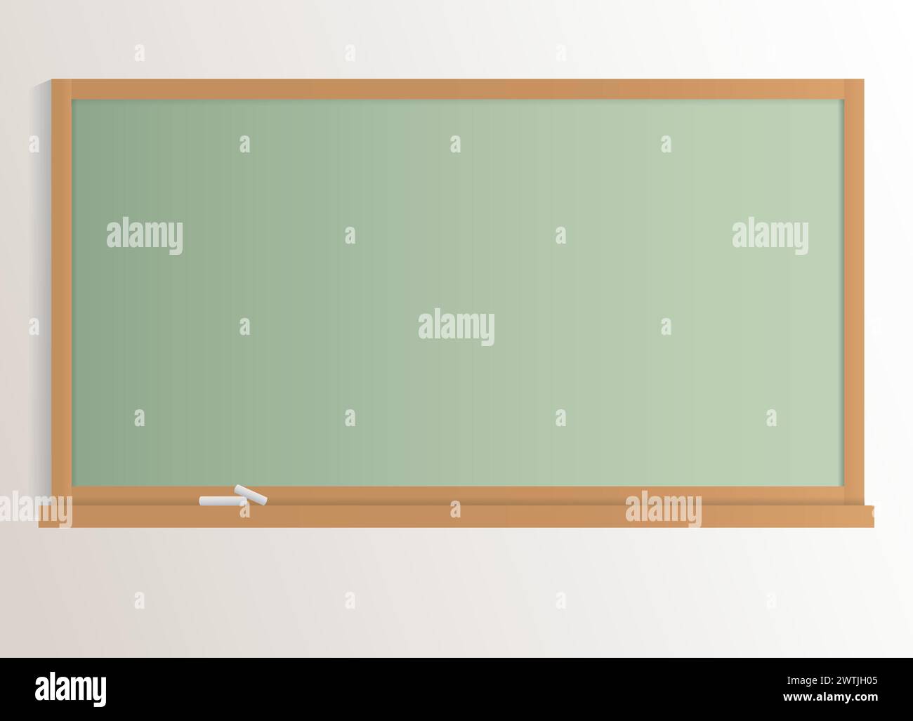 Green Chalkboard, Vector Illustration Stock Vector Image & Art - Alamy