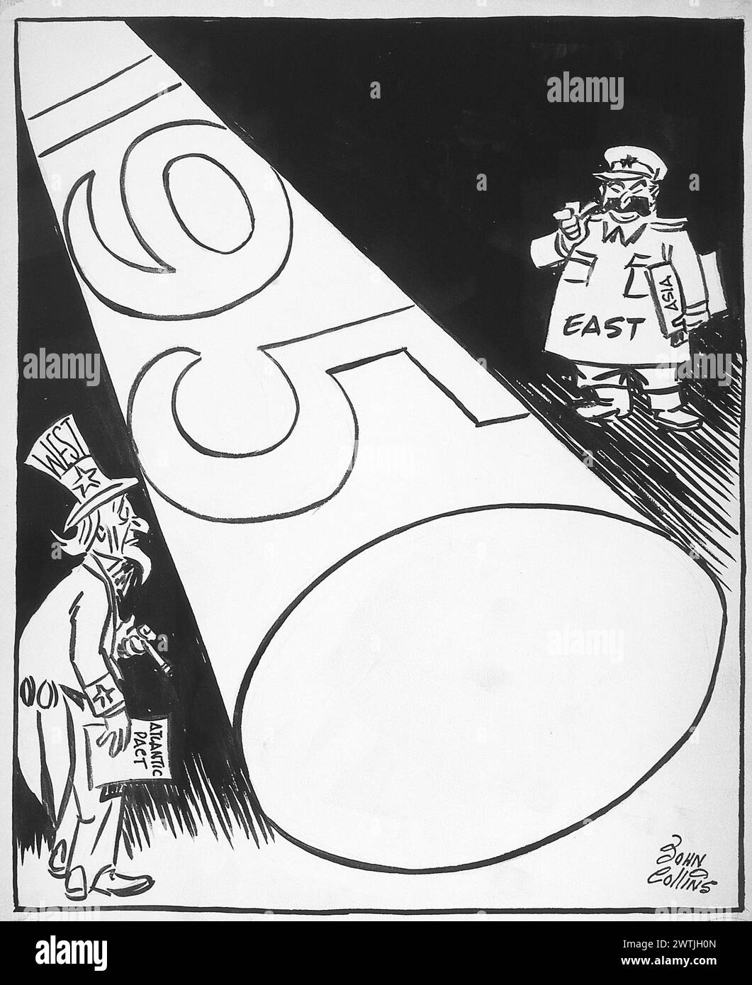 Cartoon - Whose Spotlight. John Collins (1917-2007 Stock Photo - Alamy