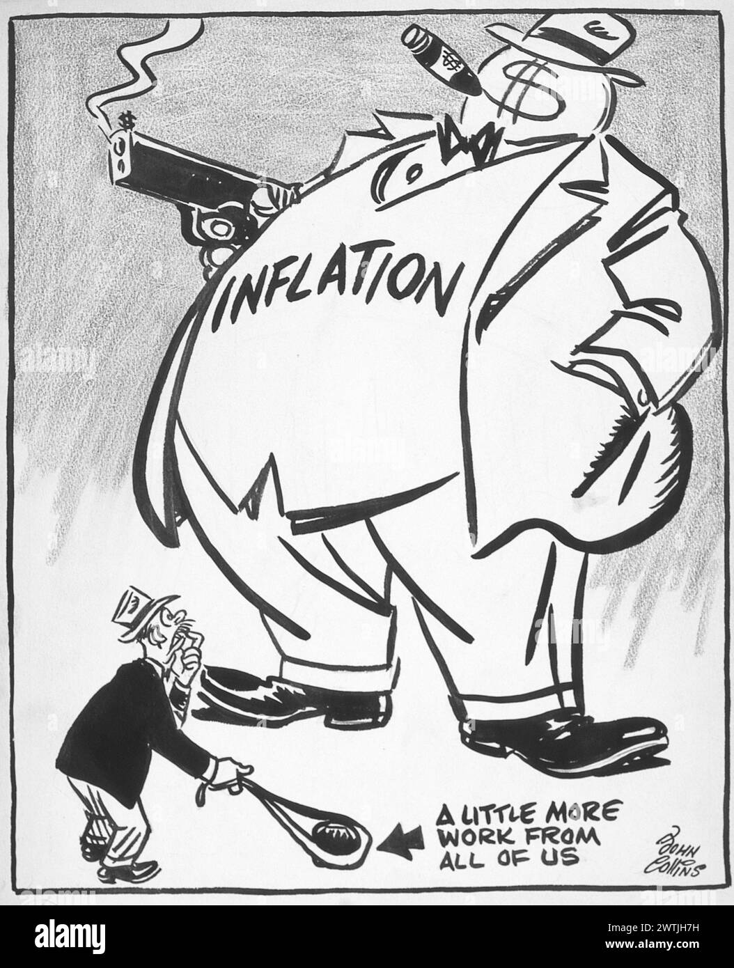 Cartoon - Look What David Did to Goliath. John Collins (1917-2007 Stock ...