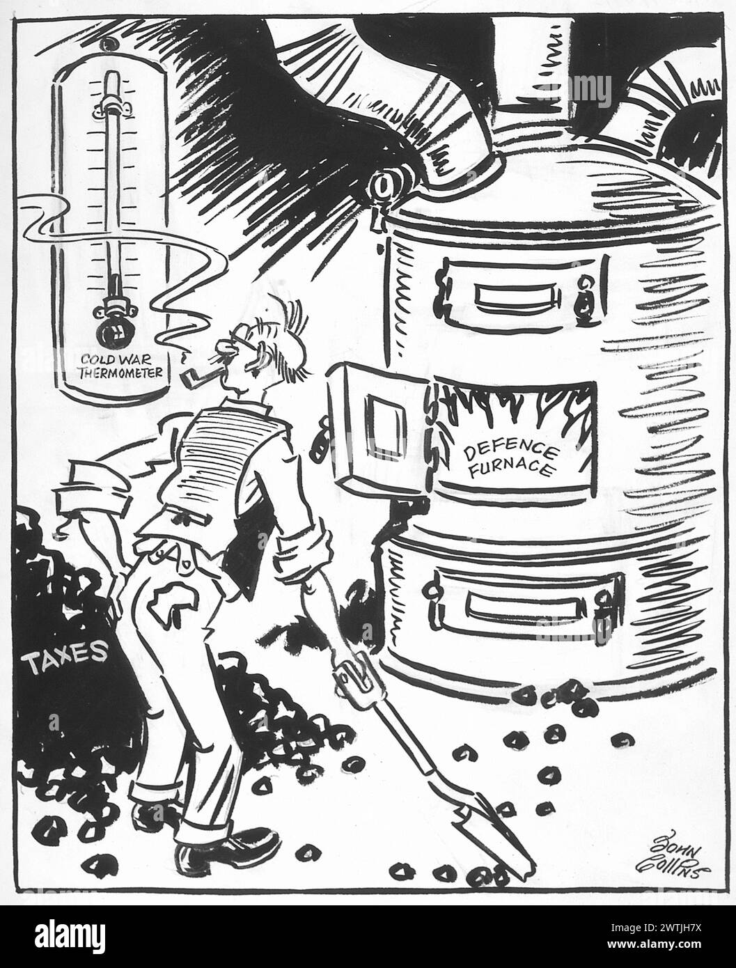 Cartoon - Whether We Like It or Not. John Collins (1917-2007 Stock ...