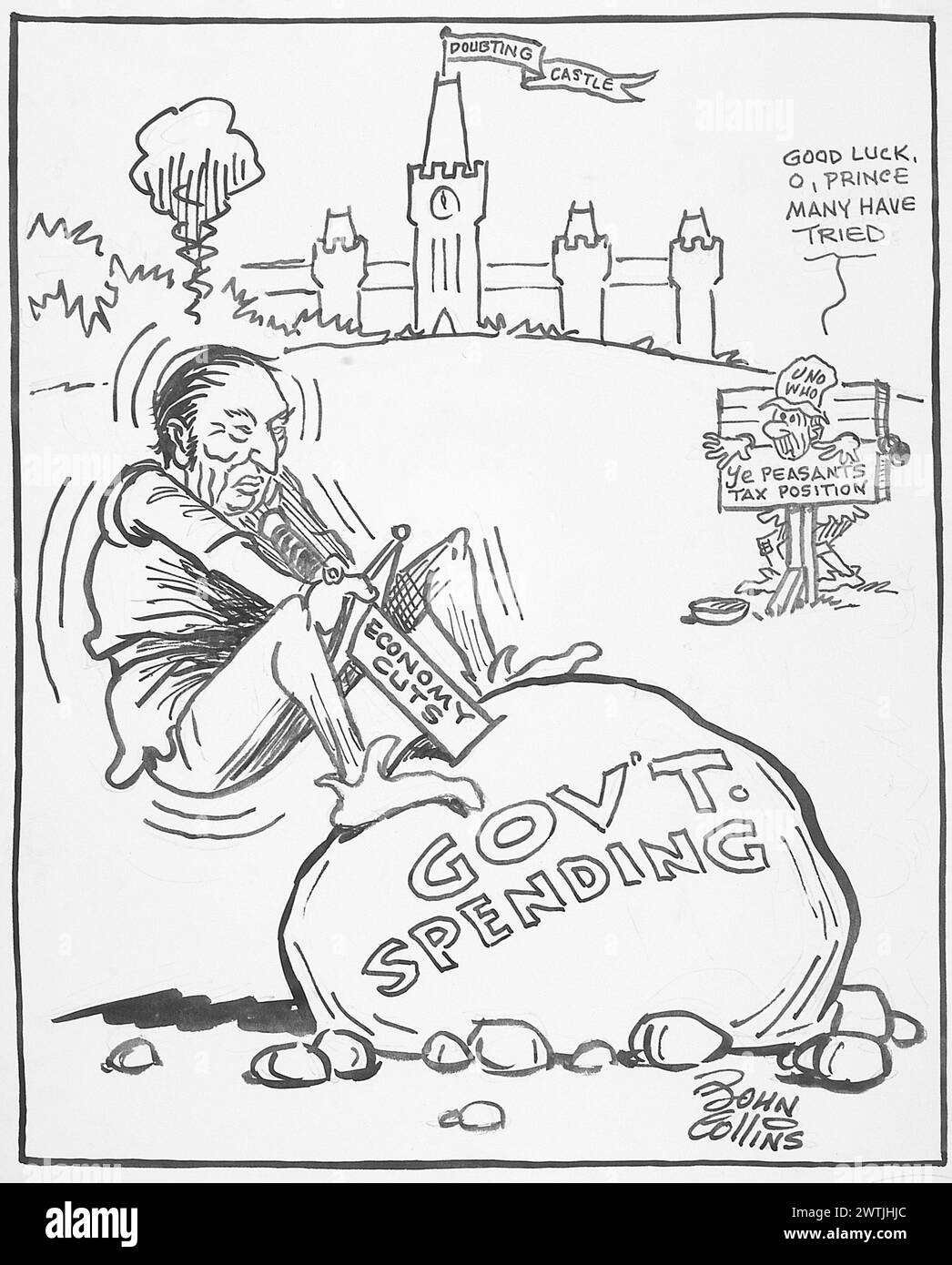 Cartoon - Prince Valiant. John Collins (1917-2007 Stock Photo - Alamy