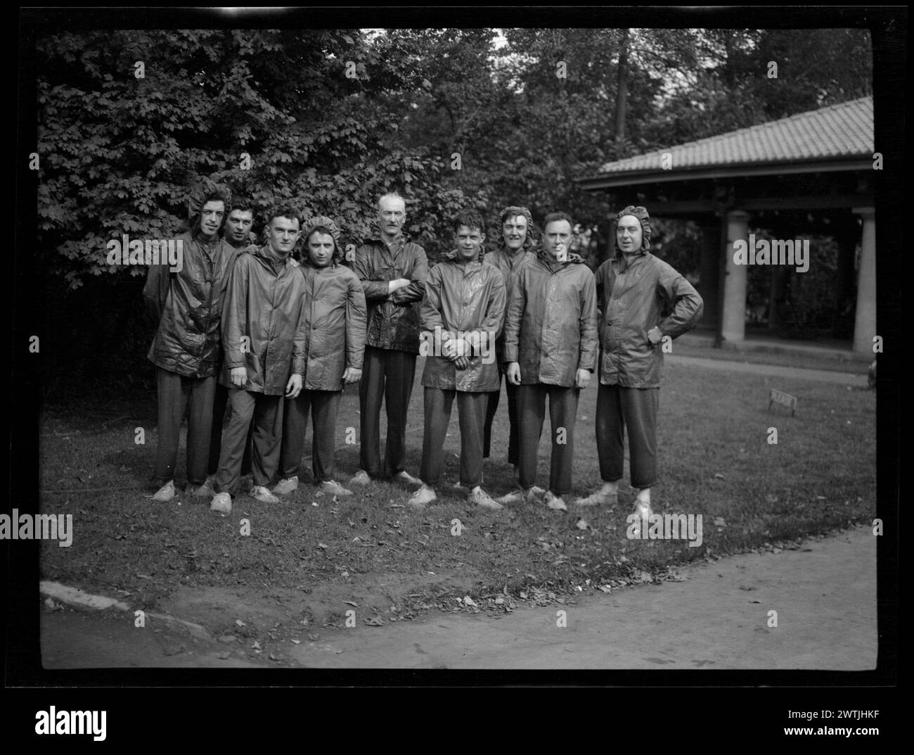 Group portrait Nitrate negatives, black-and-white negatives Stock Photo ...