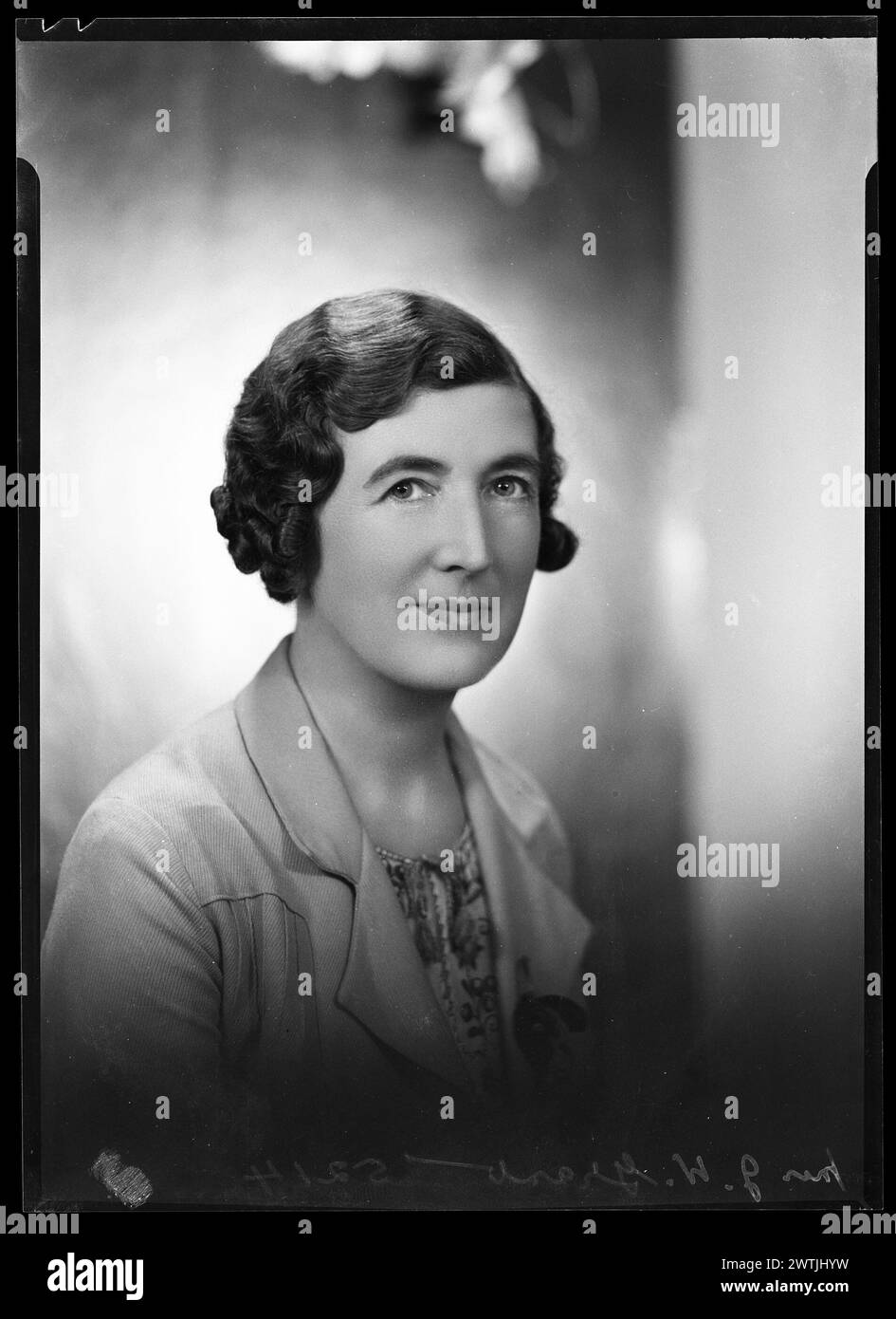 Mrs JW Grant black-and-white negatives, studio portraits, gelatin ...