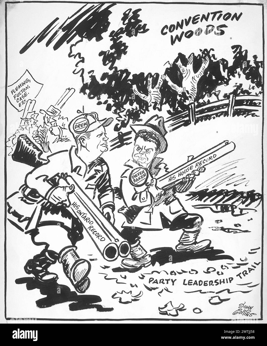 Cartoon - The Hunting Season. John Collins (1917-2007 Stock Photo - Alamy