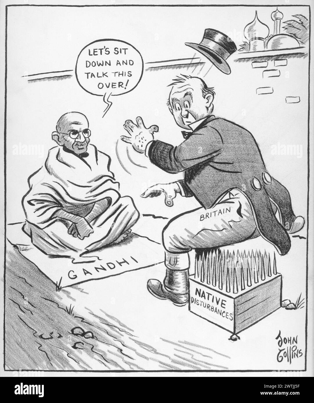 Cartoon - Making Discussion Difficult. John Collins (1917-2007 Stock ...
