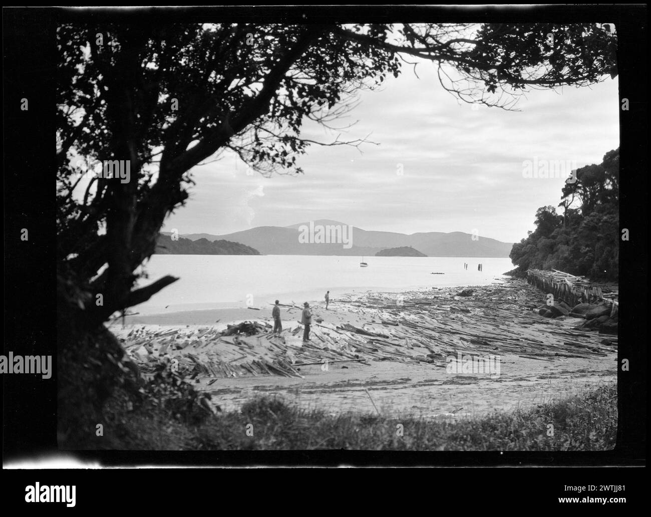 Men on a beach gelatin silver negatives, black-and-white negatives ...