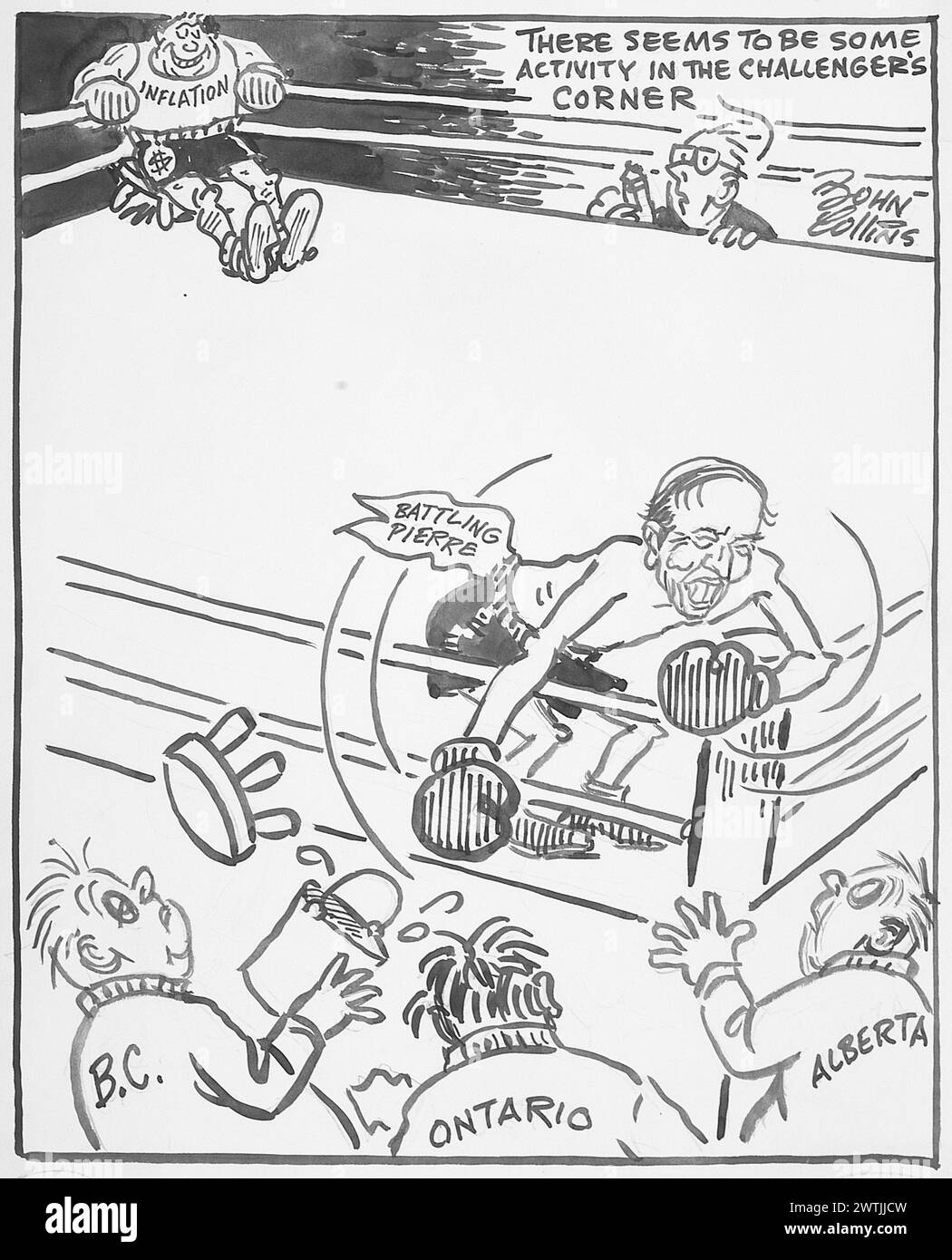 Cartoon - The Fight against Inflation. John Collins (1917-2007 Stock ...
