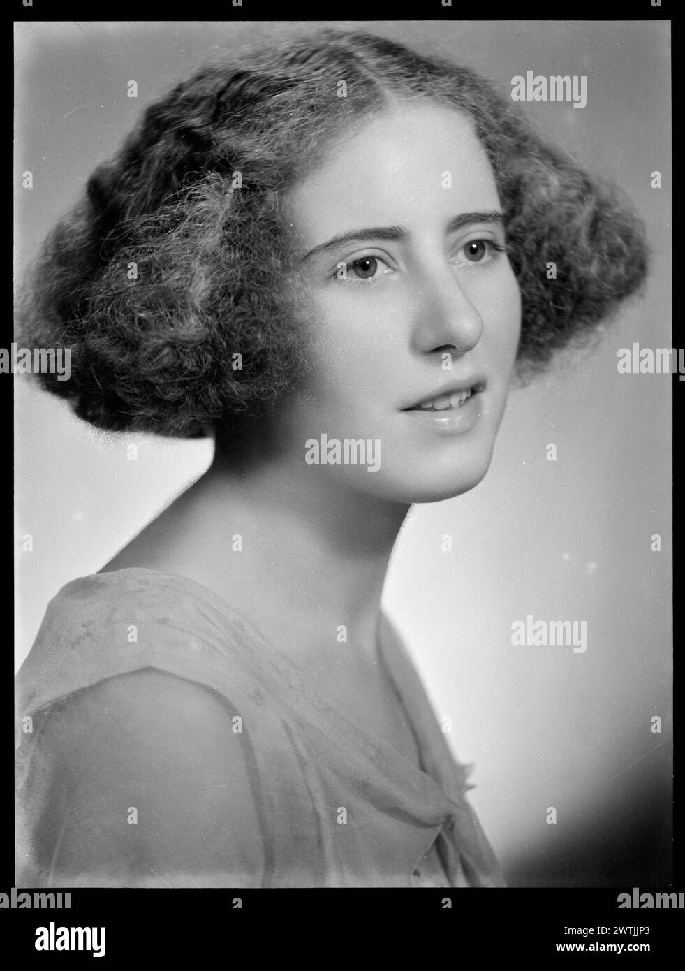 Woman; inscribed 'Miss Cicely Hefford' gelatin silver negatives, black ...