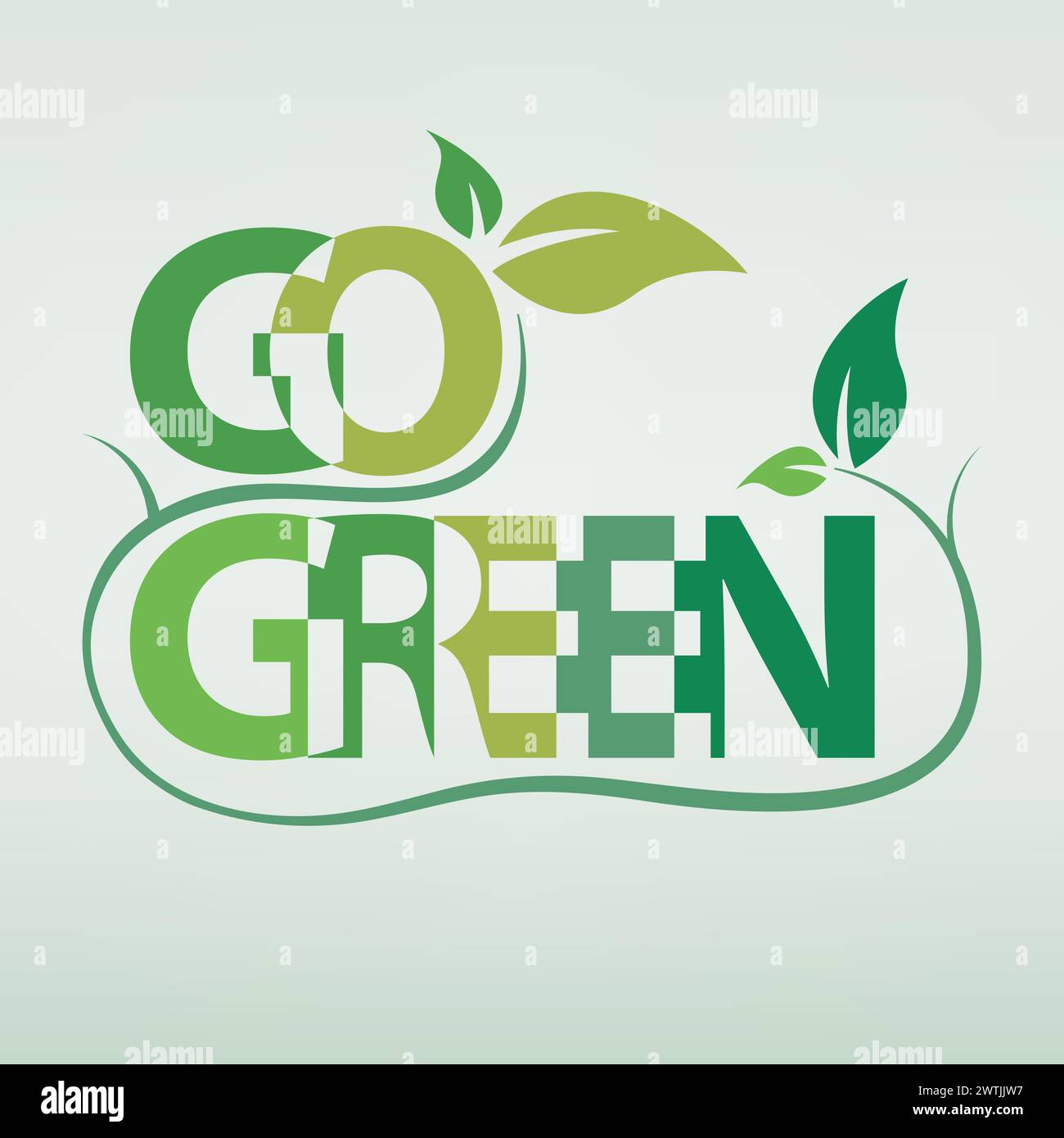 Go Green Campaign Symbol, Vector Illustration Stock Vector Image & Art ...
