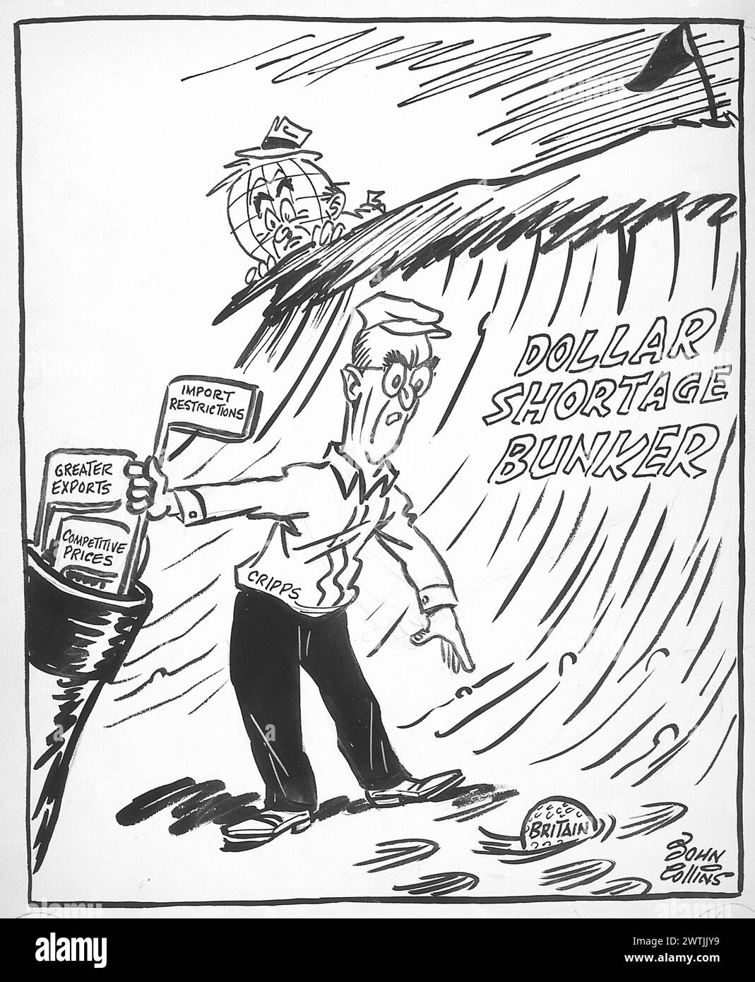 Cartoon - Still Hunting for the Right Club John Collins (1917-2007 ...