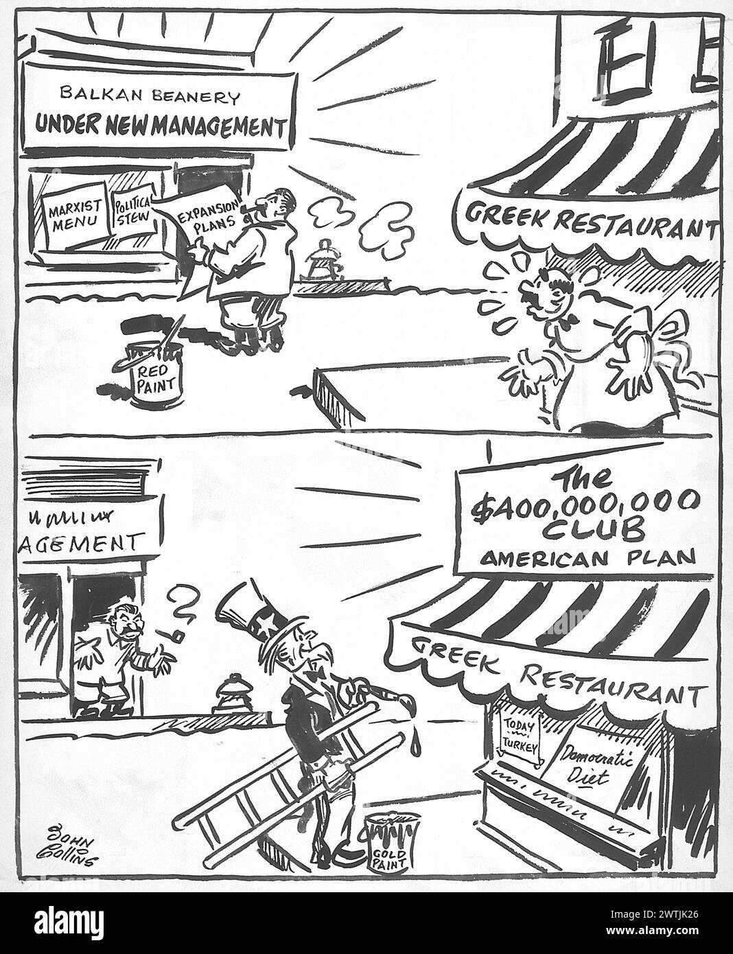 Cartoon signs Black and White Stock Photos & Images - Alamy