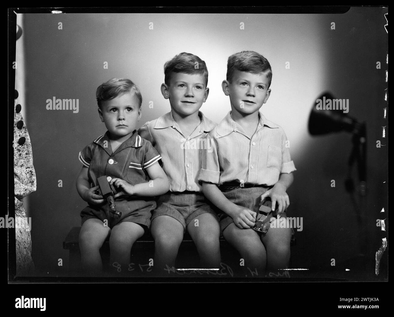 Mrs W Bennett black-and-white negatives, studio portraits, gelatin ...