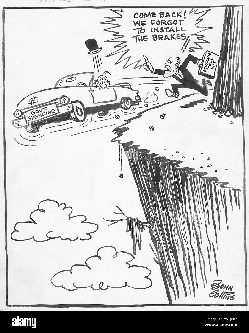 Cartoon - Trying to Call Back Another Model. John Collins (1917-2007 ...