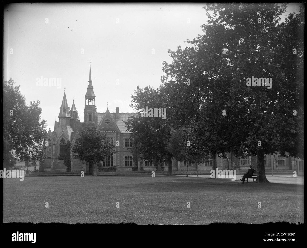 The Normal School and Cranmer Square. black-and-white negatives ...
