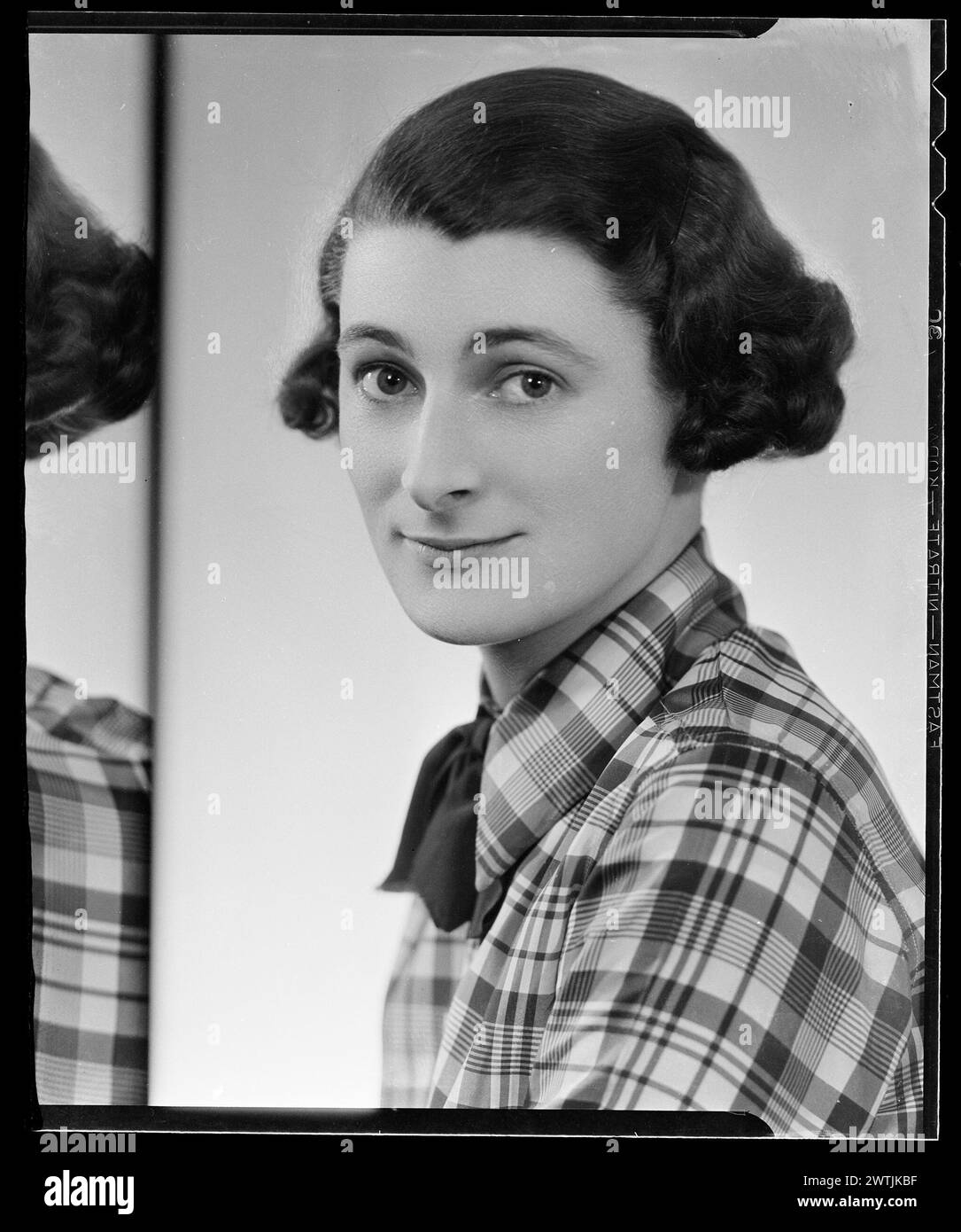 Woman; inscribed 'Mrs M. Millington' Nitrate negatives, gelatin silver ...