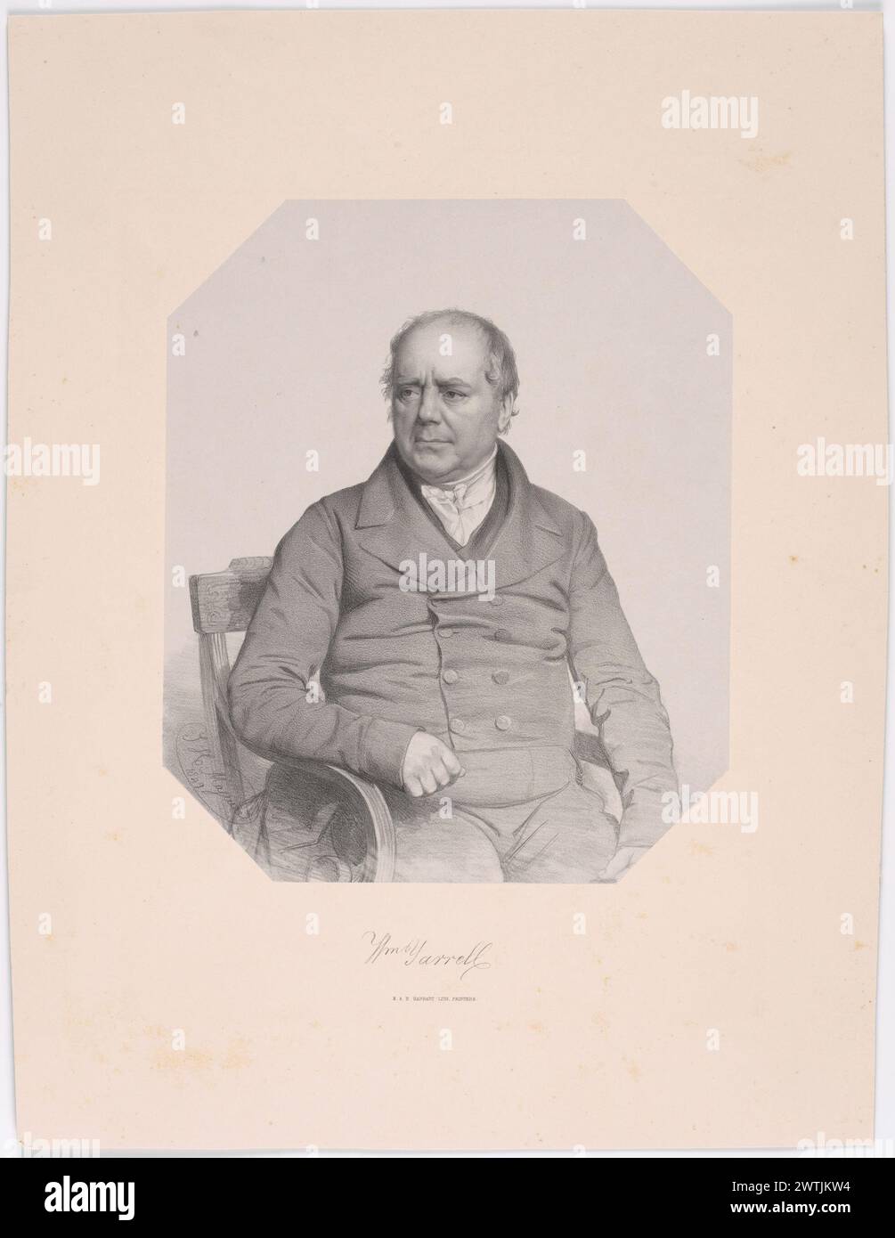 Portrait lithographs hi-res stock photography and images - Alamy