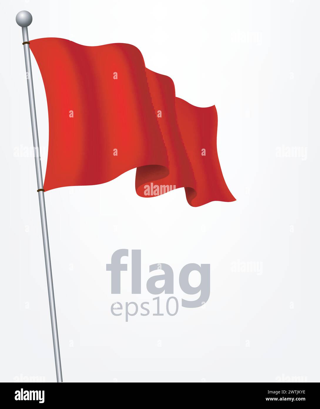 Waving red flag hi-res stock photography and images - Alamy