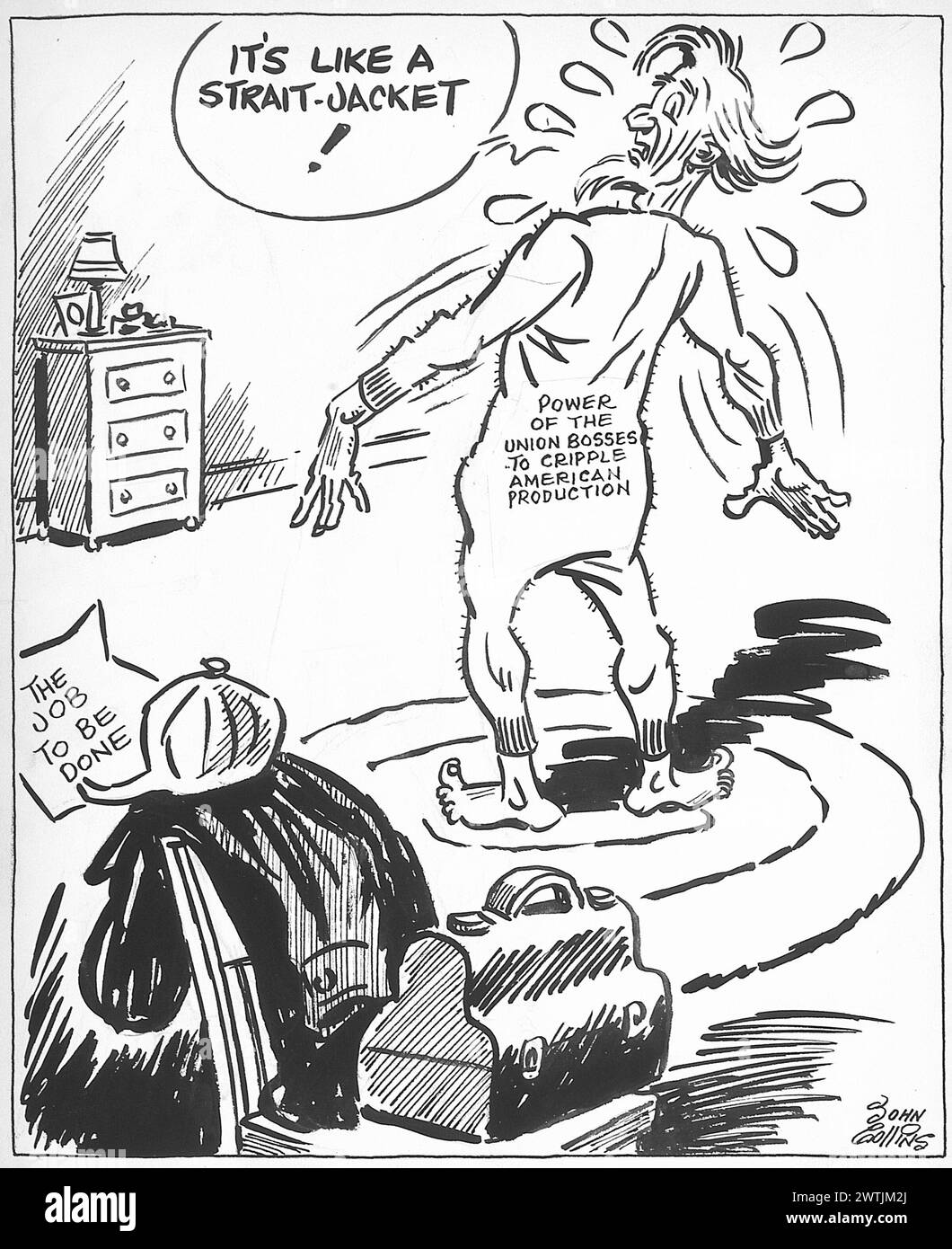 Uncle sam political cartoon 20th century hi-res stock photography and ...