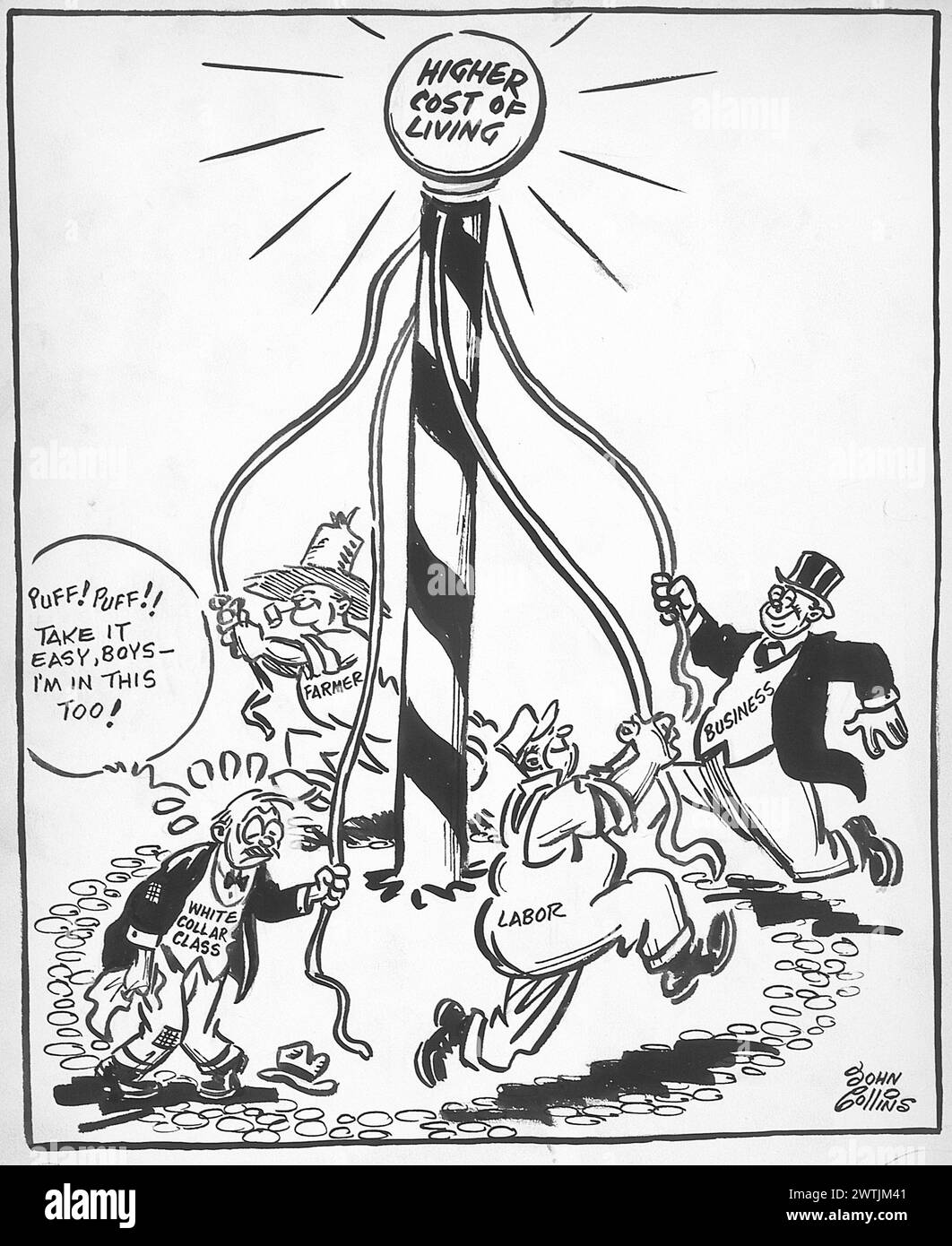 Maypole cartoon hi-res stock photography and images - Alamy