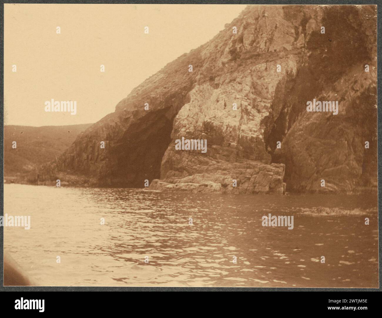 The large sea-cave at Wharekohu Head photographic prints, gelatin ...
