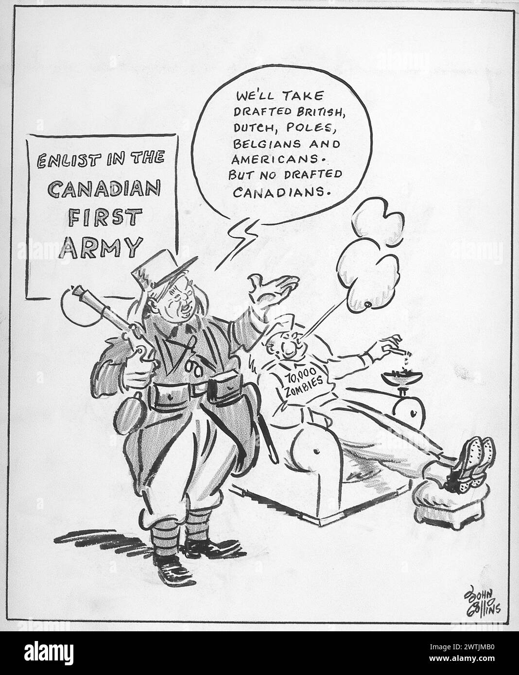 Vintage world war ii cartoon hi-res stock photography and images - Alamy
