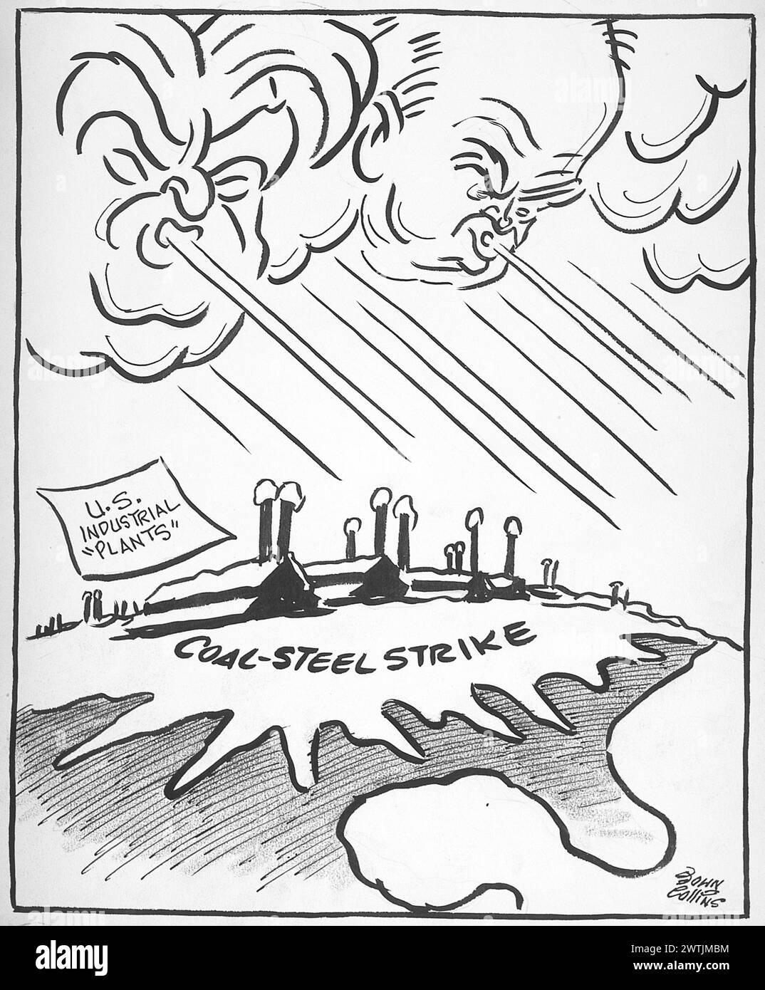 Cartoon - Killing Frost. John Collins (1917-2007 Stock Photo - Alamy