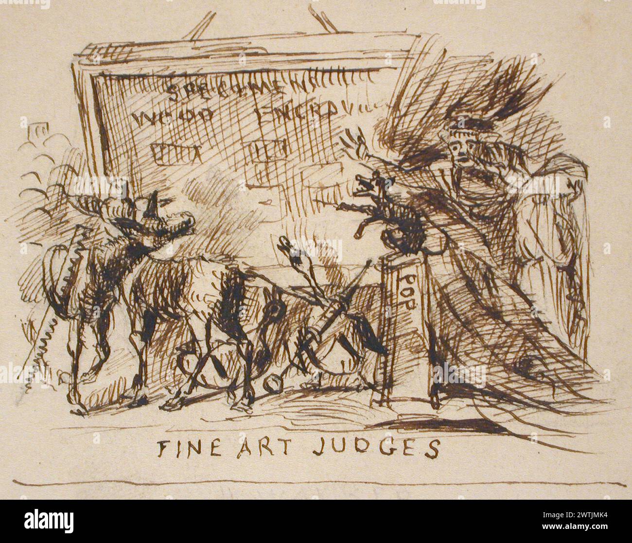 Sketch - FINE ART JUDGES John Henry Walker (1831-1899 Stock Photo - Alamy