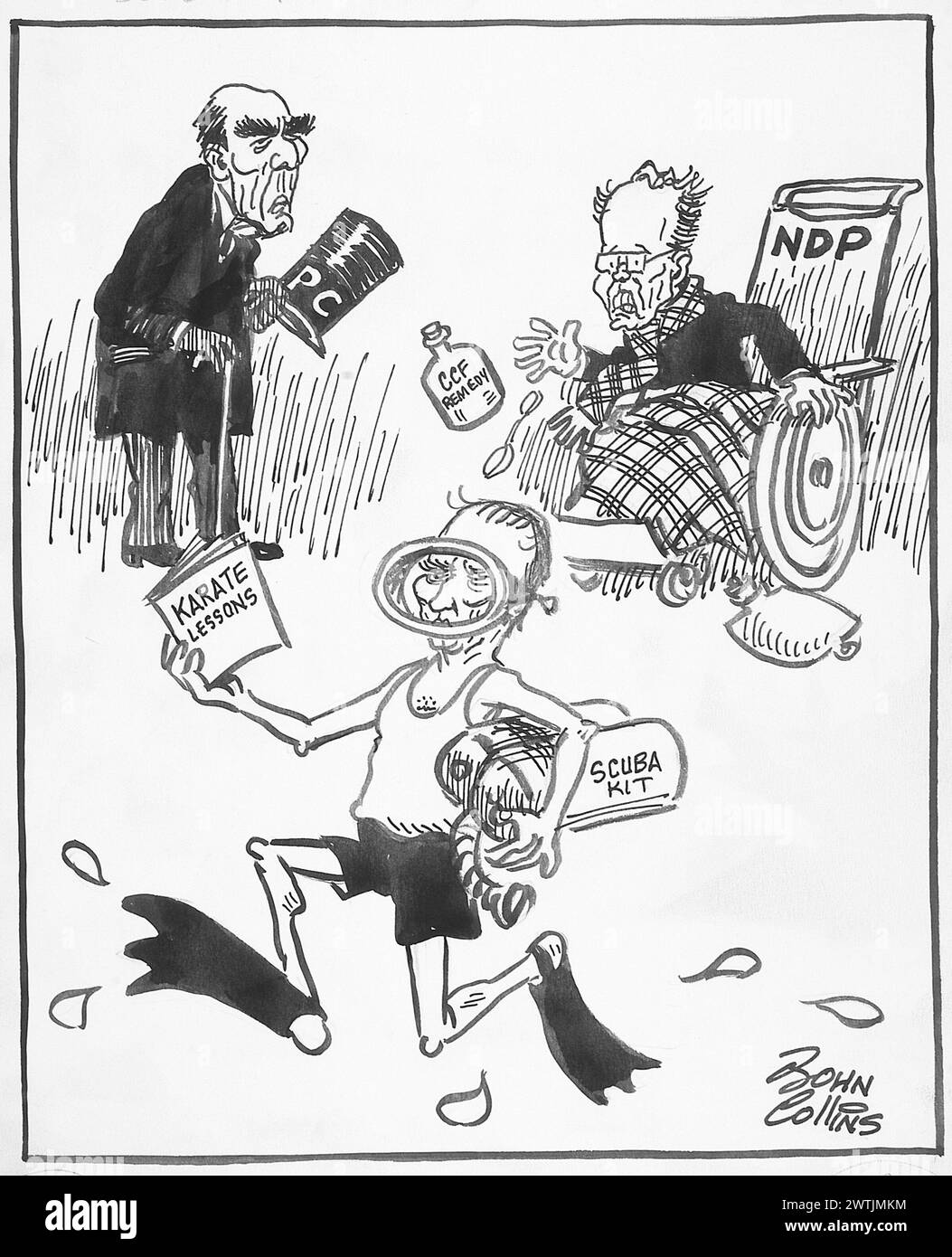 Cartoon - Suddenly Everyone Looks a Little Older. John Collins (1917 ...