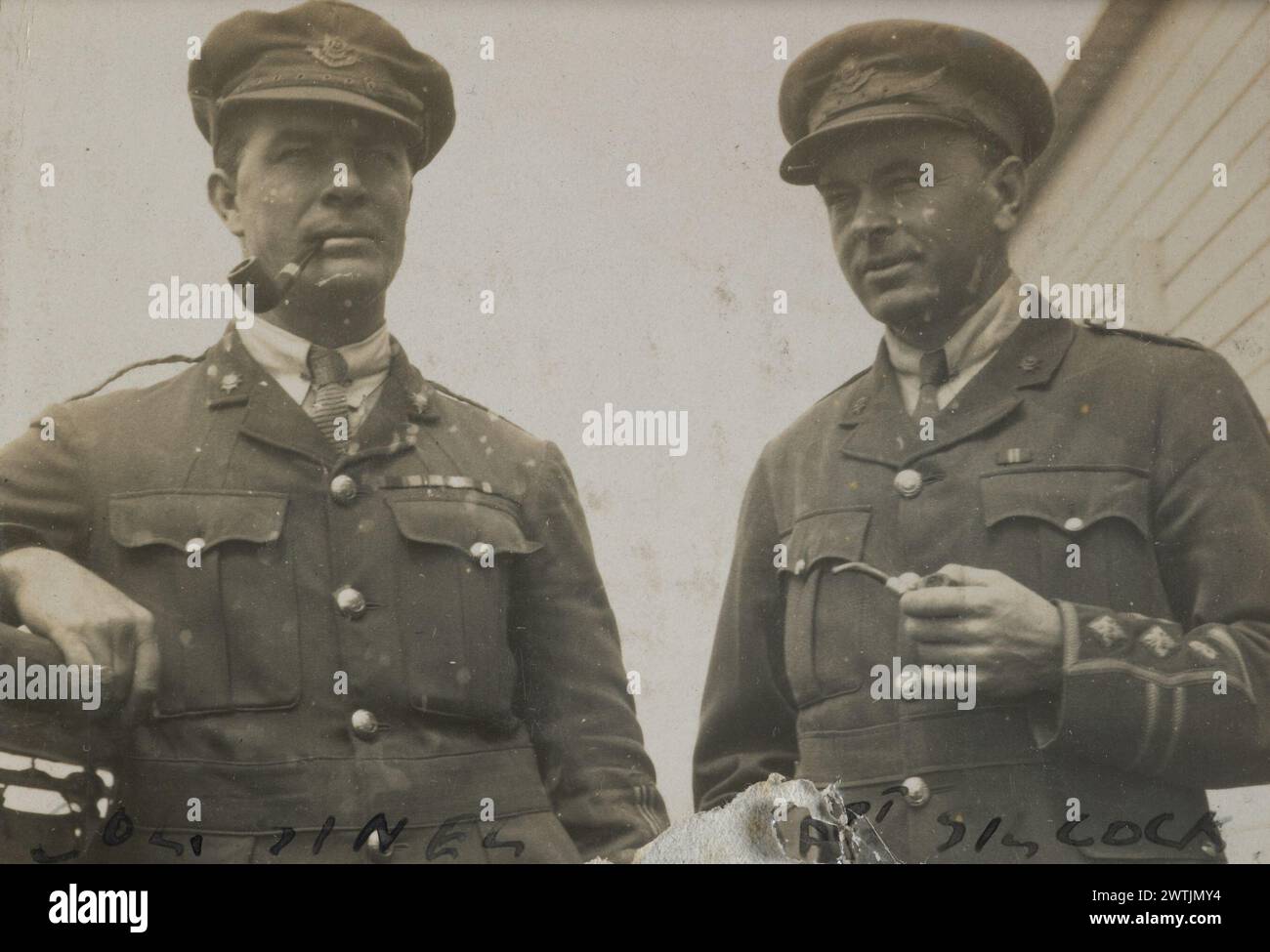 Colonel Courtenay Sinel and Captain Silcock. From: World War I ...
