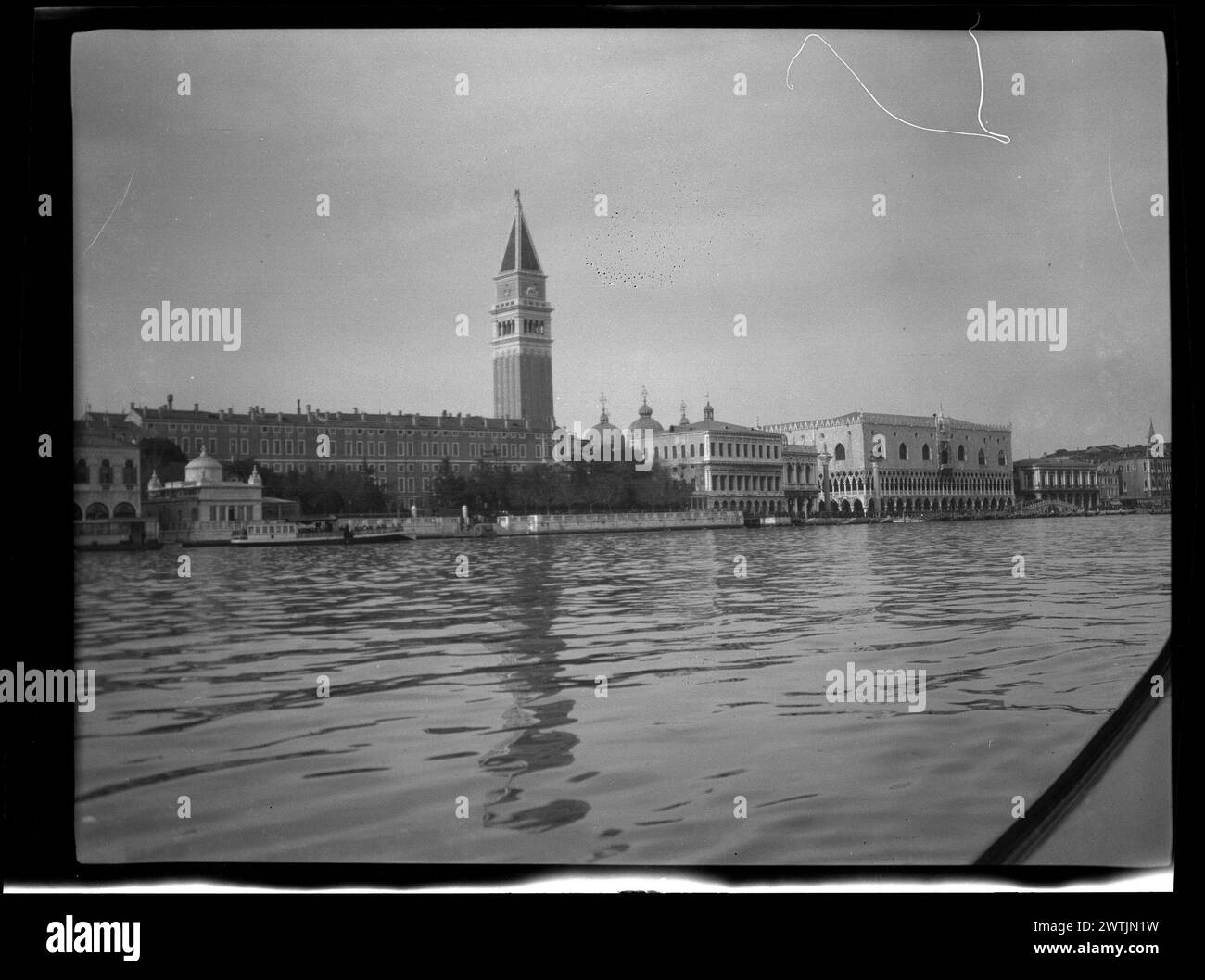 Harbour view, Venice Nitrate negatives, black-and-white negatives Stock ...